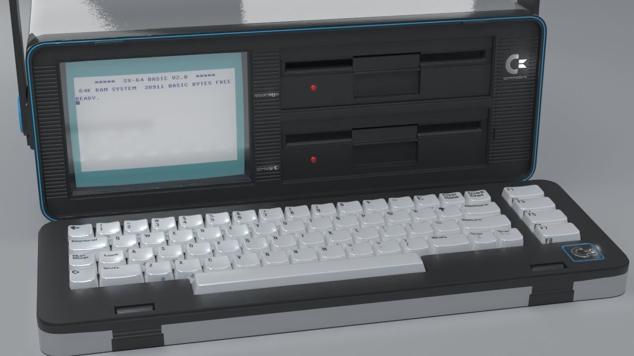 3D model Commodore SX-64 Portable Computer VR / AR / low-poly | CGTrader