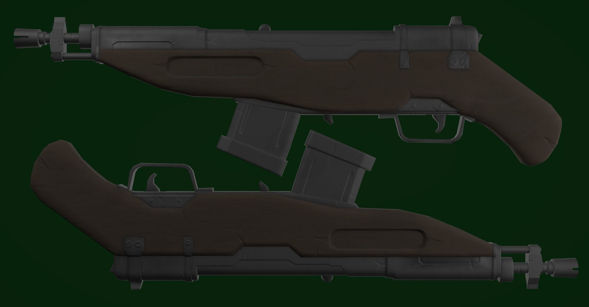 3D model Stylized rifle VR / AR / low-poly | CGTrader