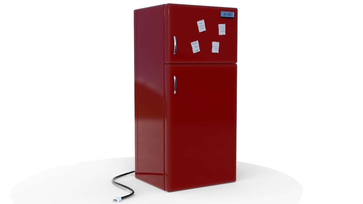 3D Toons Fridge Model free VR / AR / low-poly 3D model | CGTrader