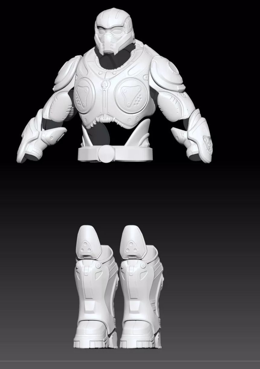 3D Print Model Gears Of War Onyx Guard 3D model 3D printable | CGTrader