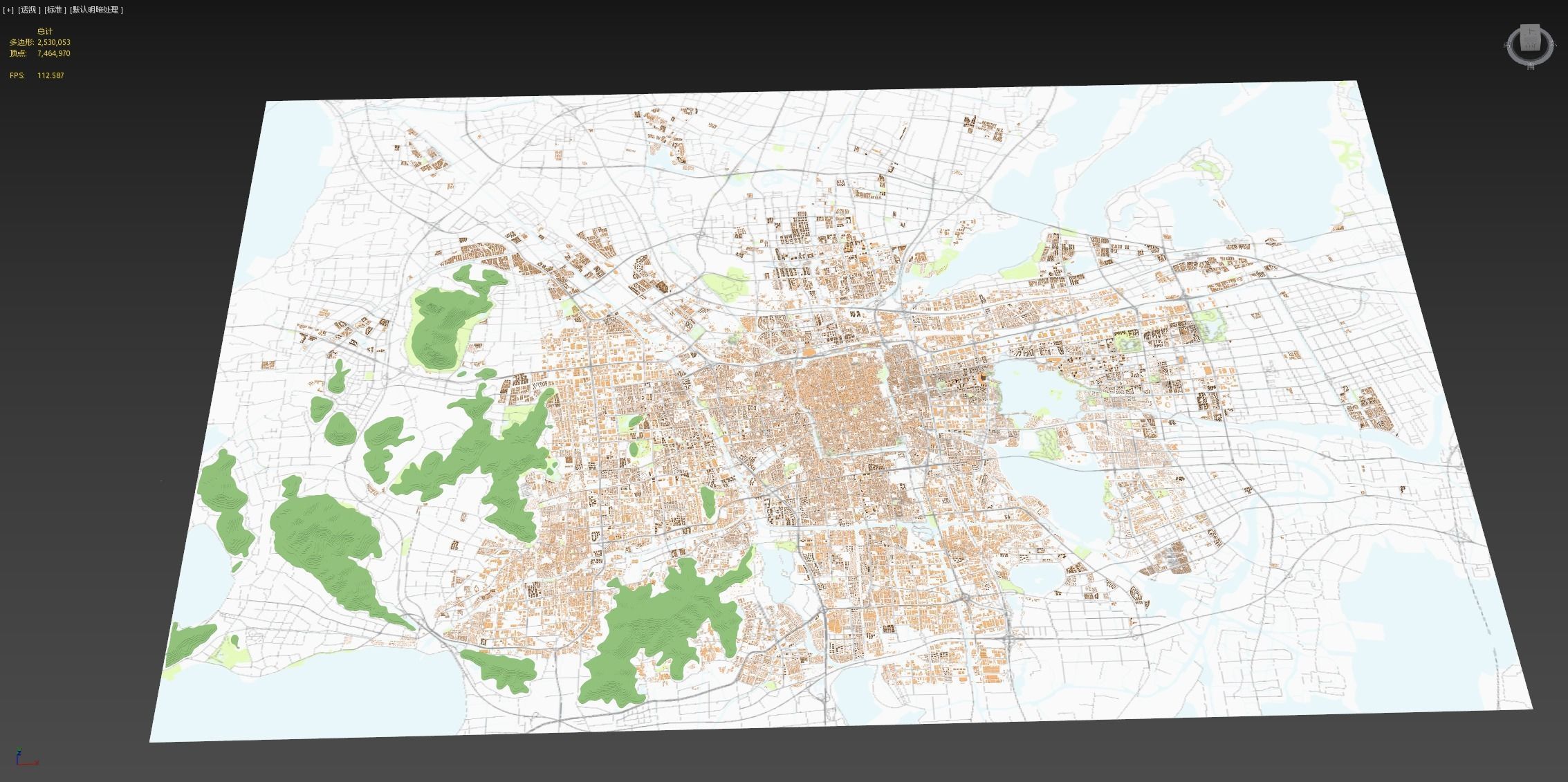 SuZhou City urban planning maquett building 3D Topography 3D model ...