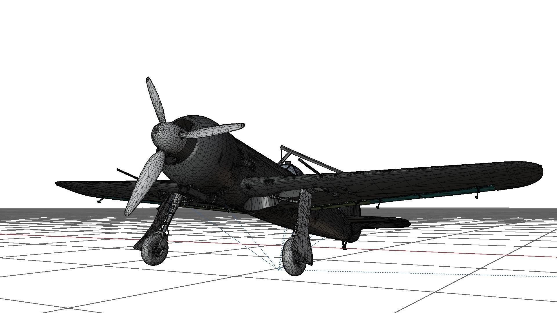 IAR-80 WW2 Romanian Aircraft - Western Front colors 3D model animated ...