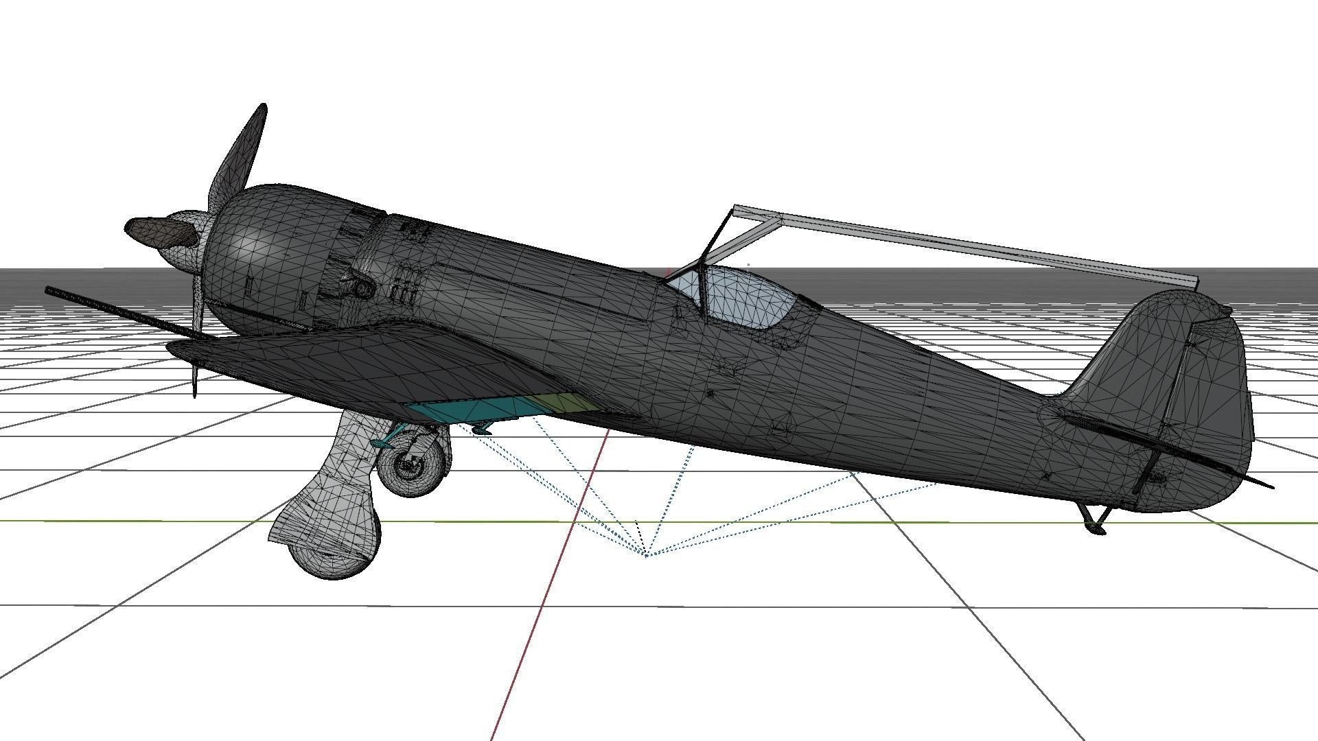IAR-80 WW2 Romanian Aircraft - Western Front colors 3D model animated ...