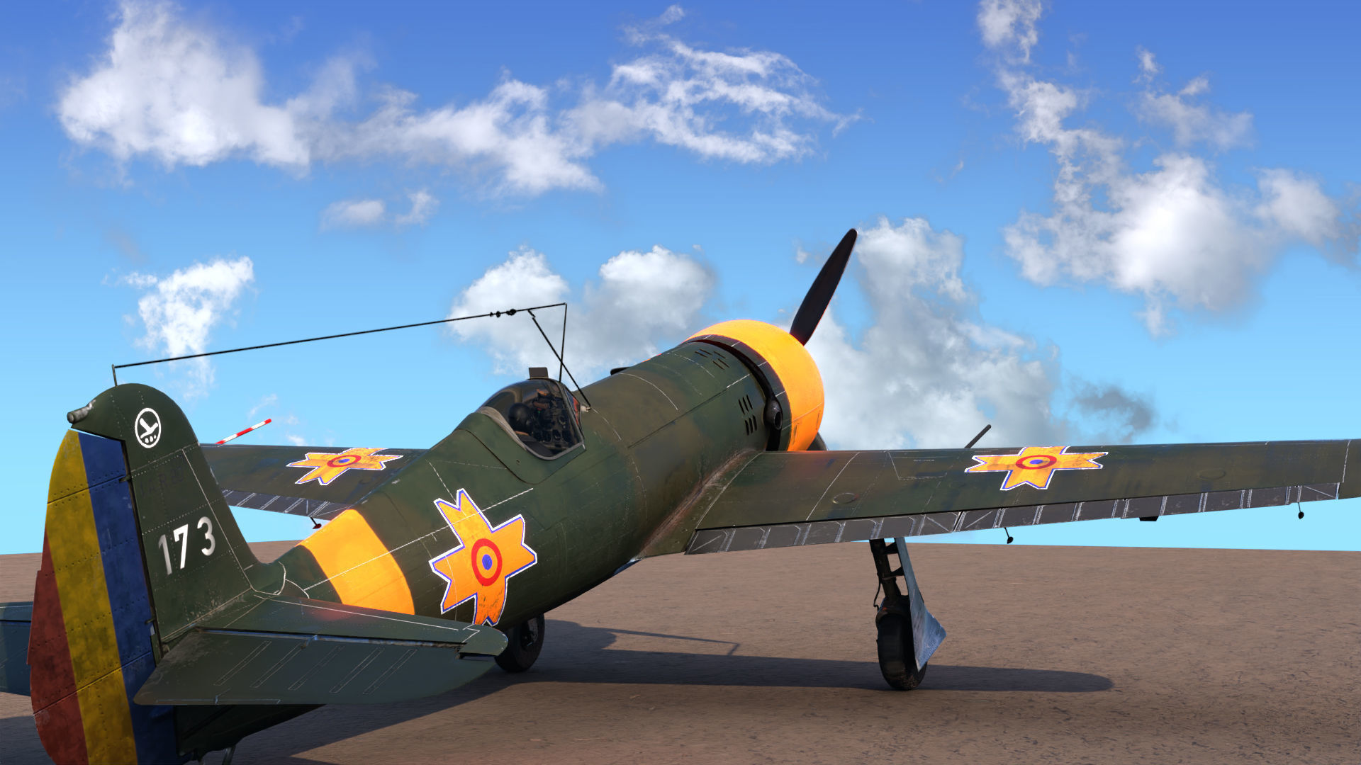 IAR-80 WW2 Romanian Aircraft - Western Front colors 3D model animated ...