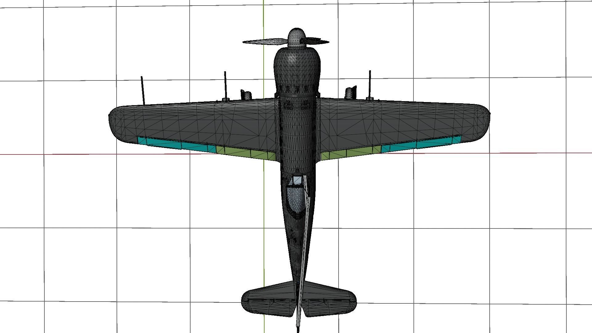 IAR-80 WW2 Romanian Aircraft - Western Front colors 3D model animated ...
