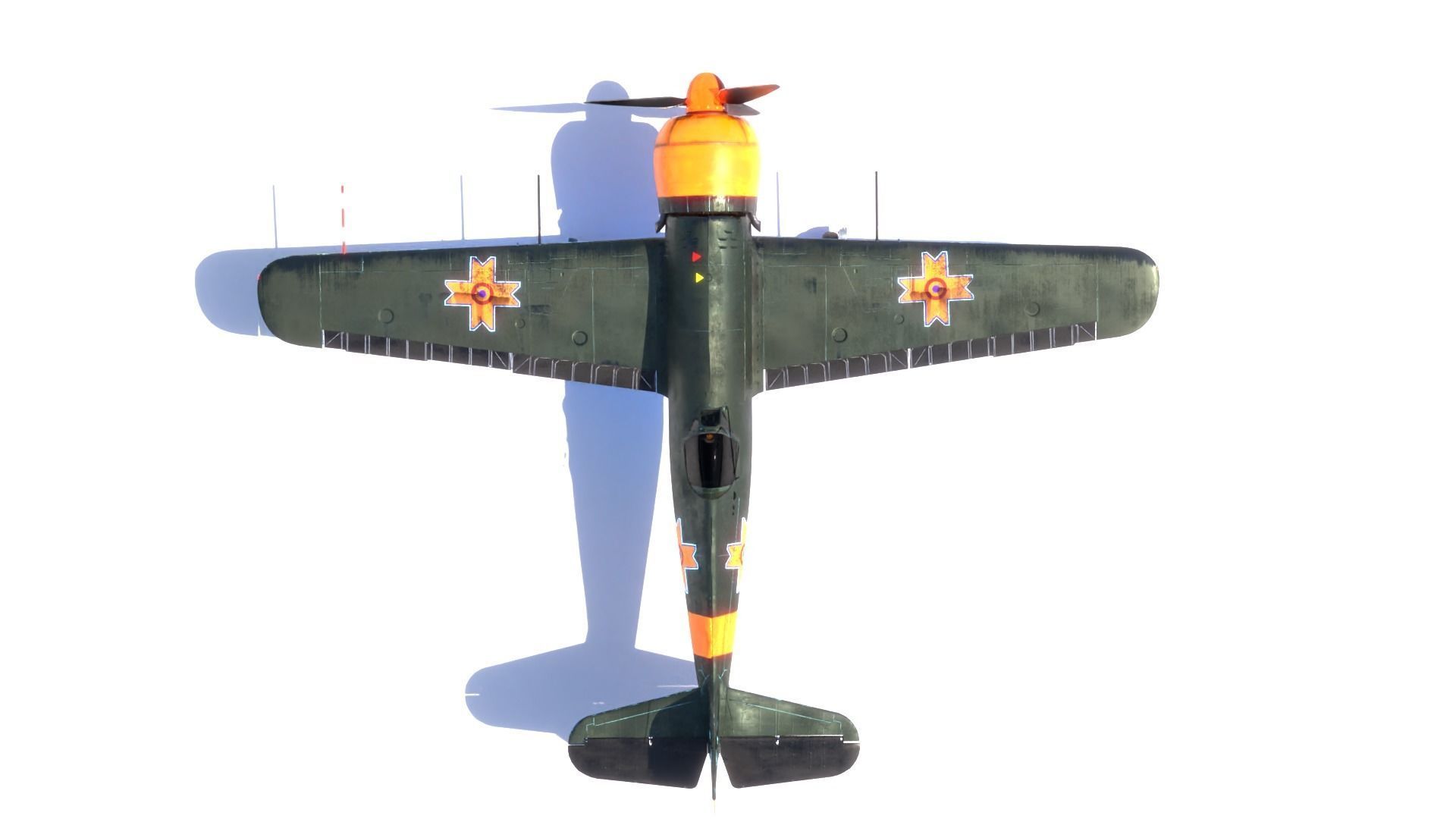 IAR-80 WW2 Romanian Aircraft - Western Front colors 3D model animated ...