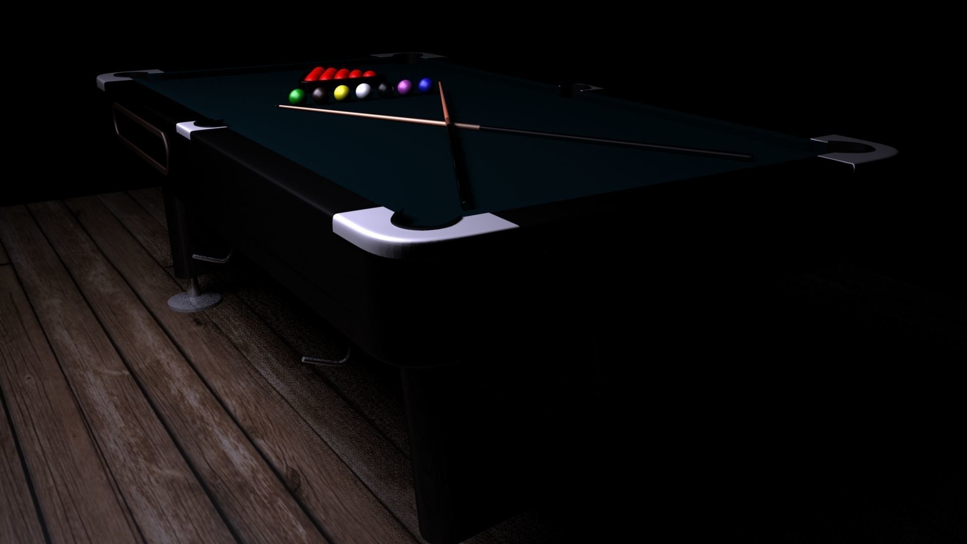3D model Snooker Board VR / AR / low-poly | CGTrader