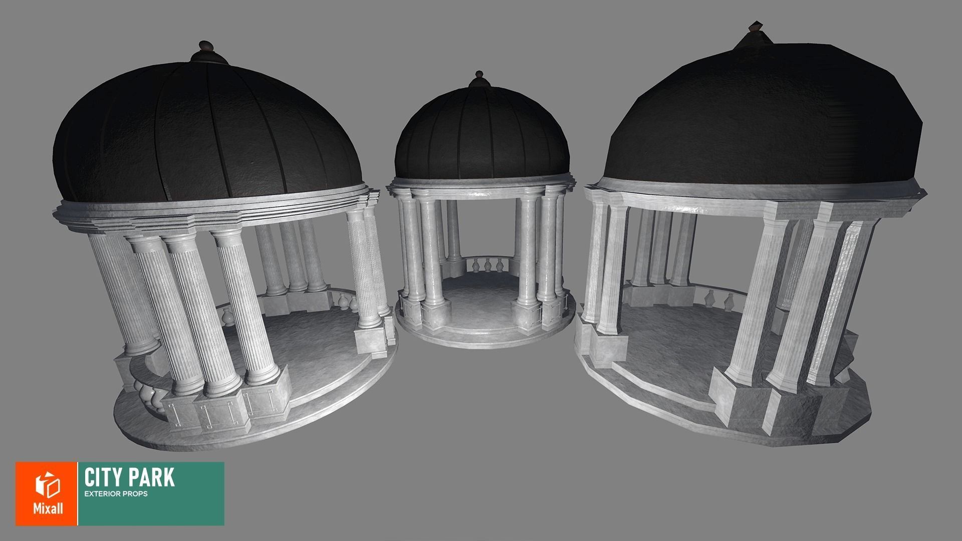 City park - exterior props 3D model | CGTrader