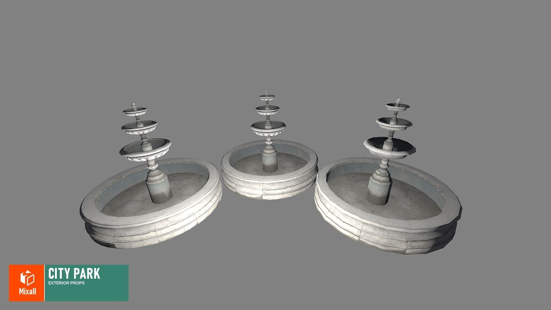 City park - exterior props 3D model | CGTrader