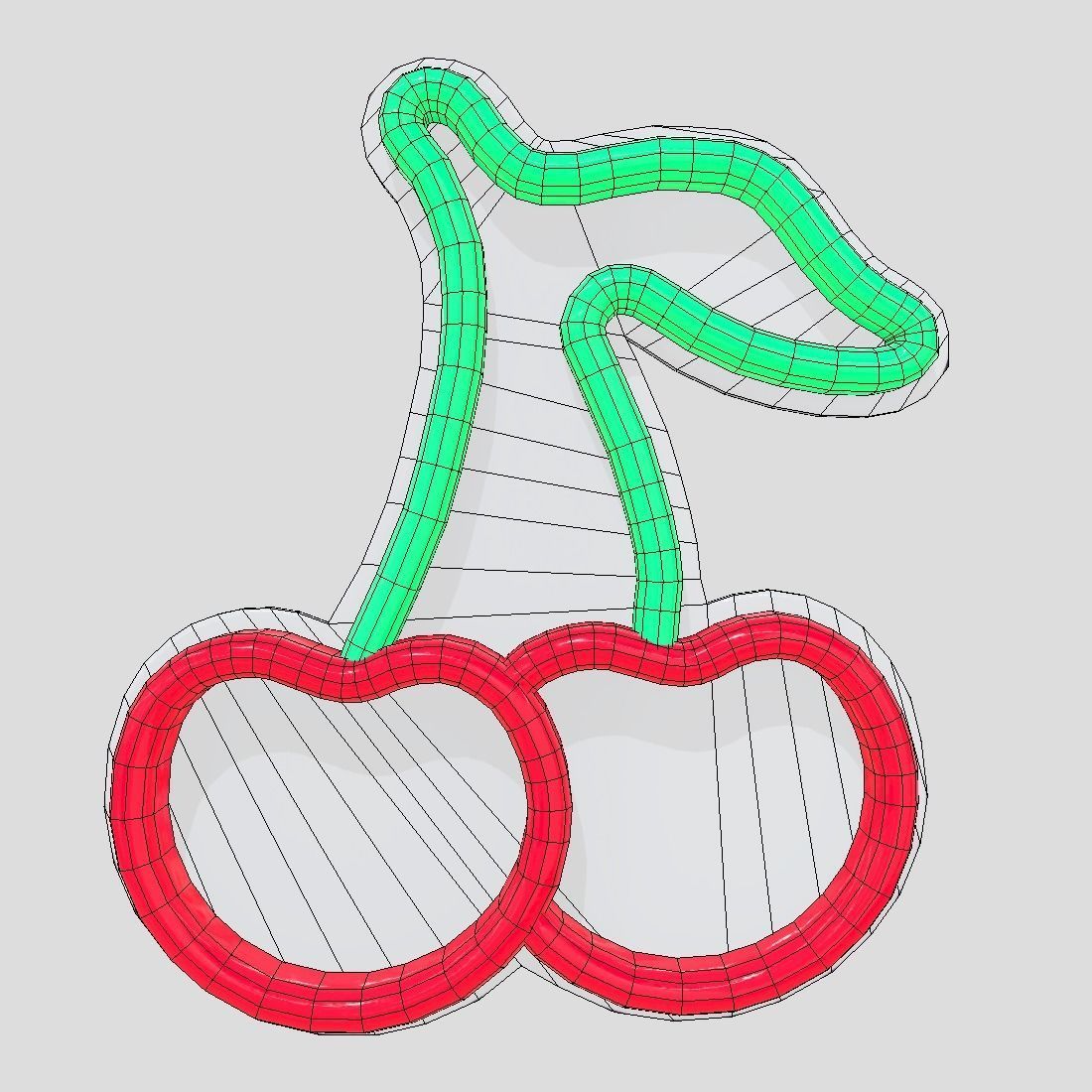 CC0 - Neon Sign Cherry free VR / AR / low-poly 3D model | CGTrader