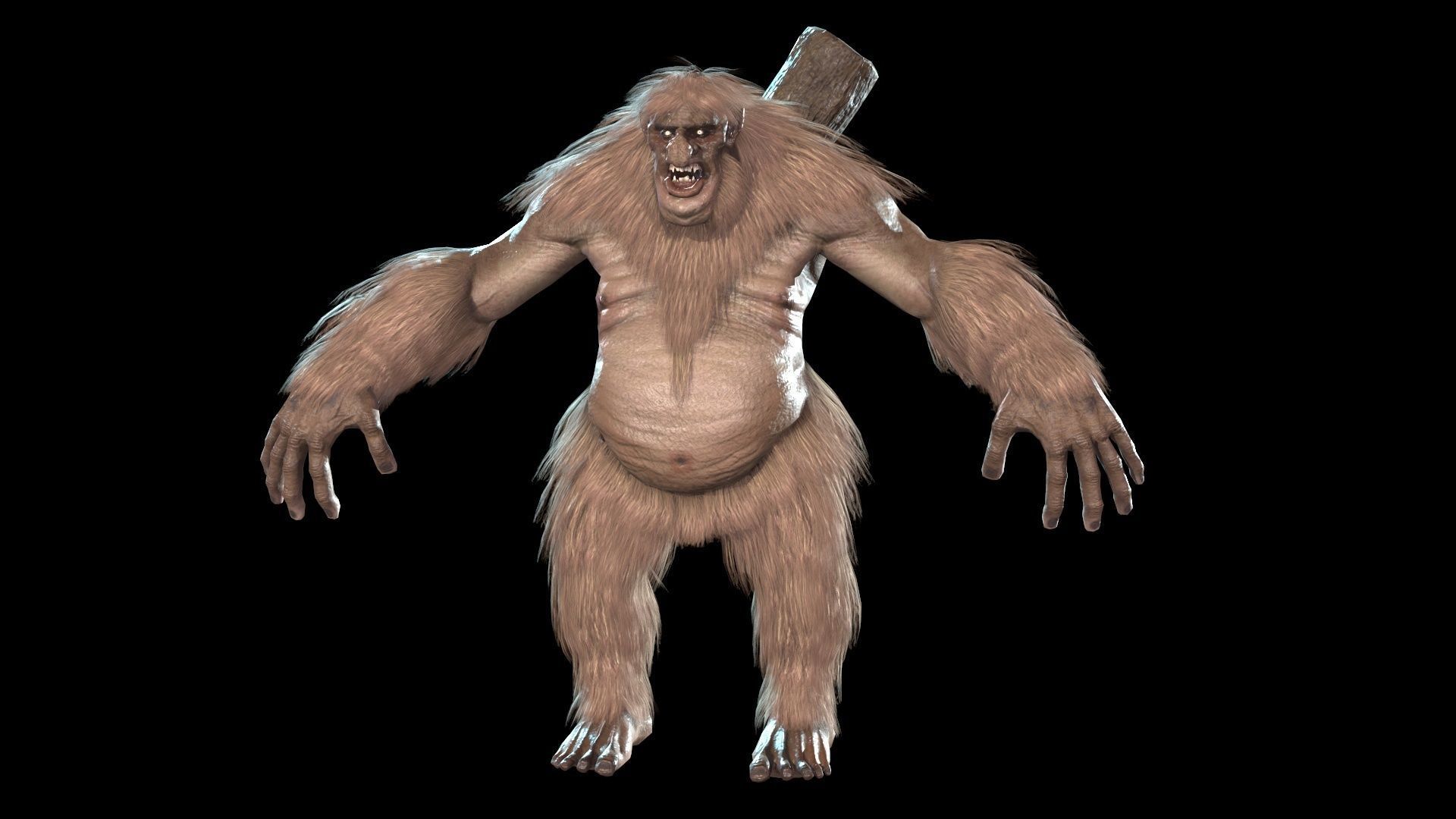 3D model Scandinavian troll VR / AR / low-poly rigged animated | CGTrader