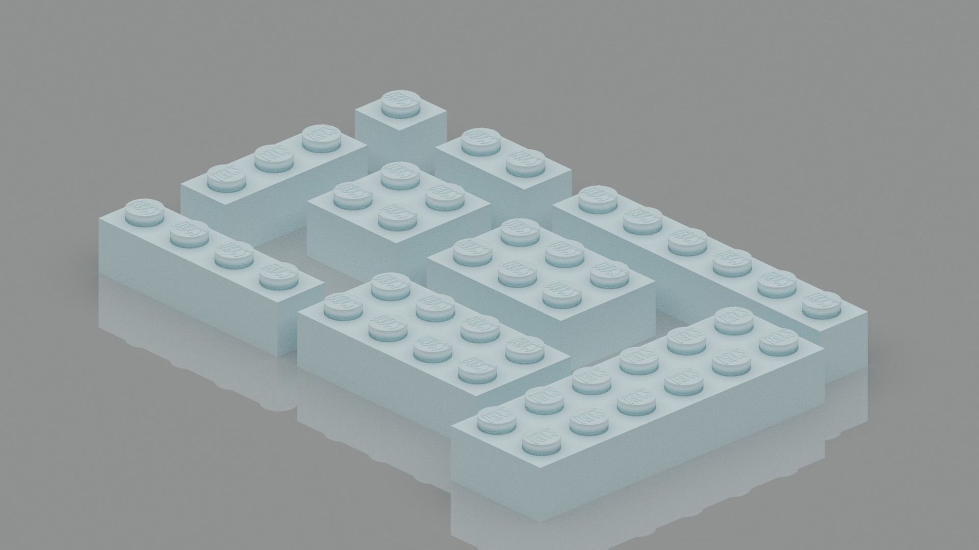 Lego Bricks free 3D model | CGTrader