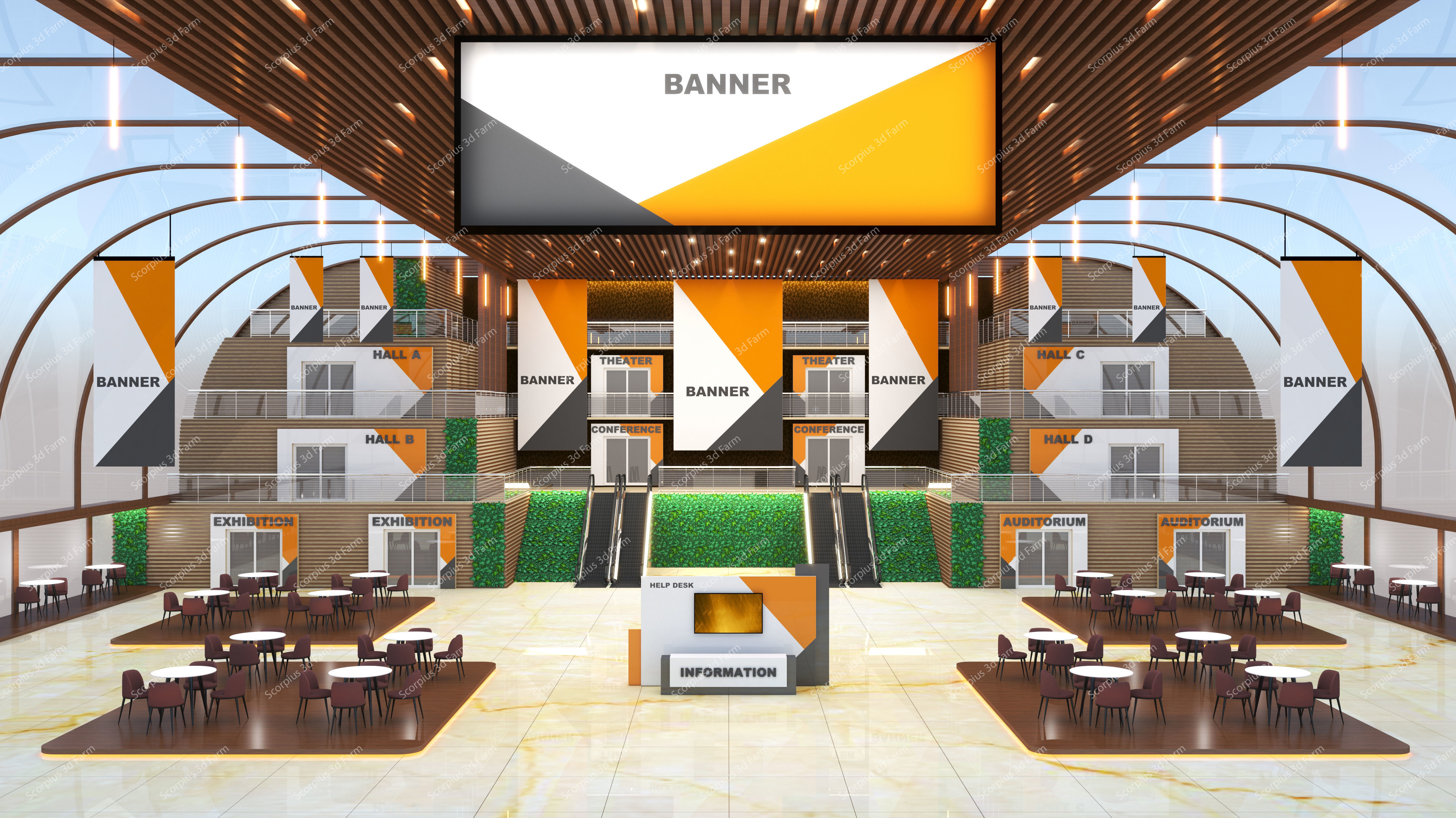 Virtual Lobby 3D model | CGTrader