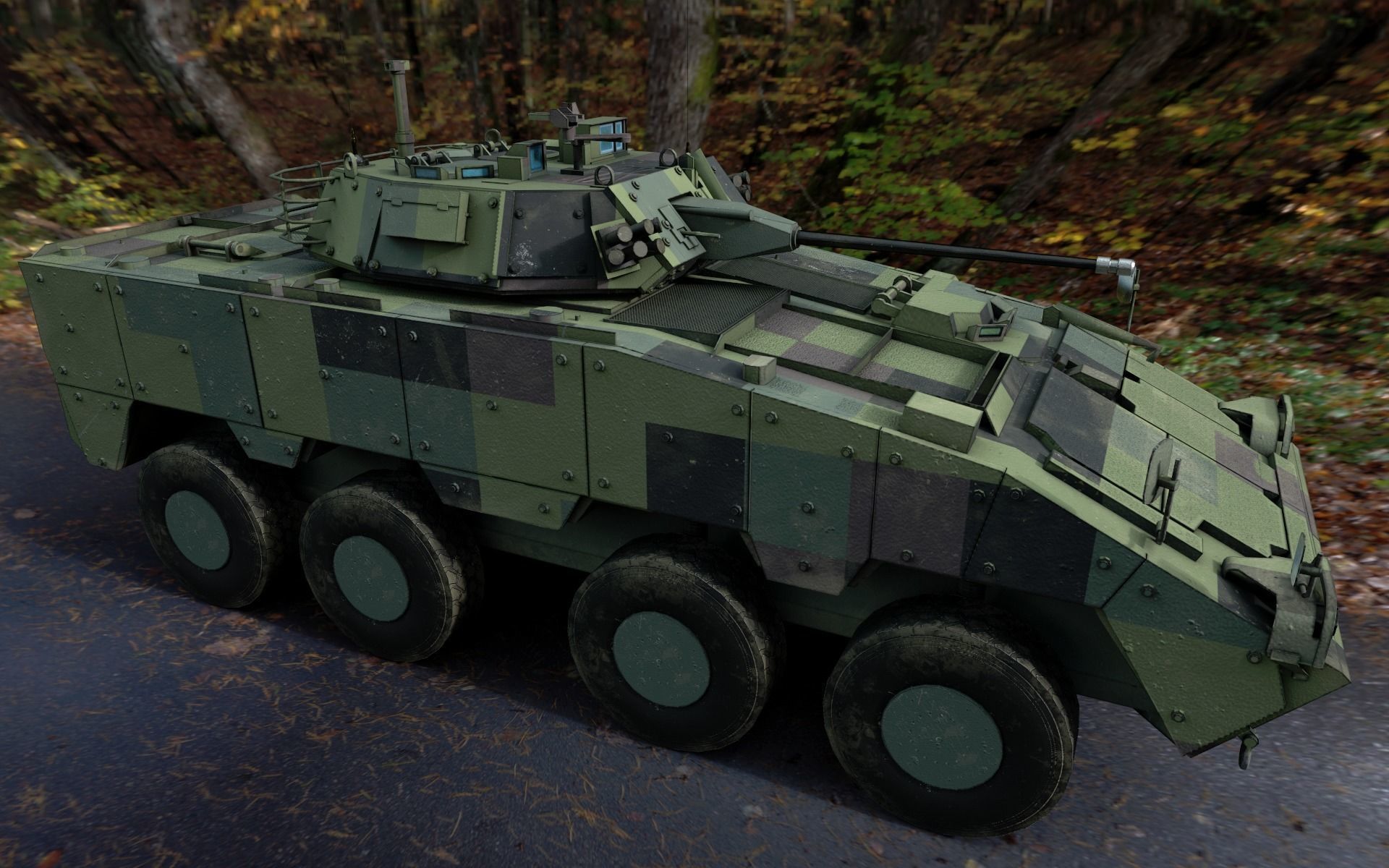 3D model CM34 Clouded Leopard Armoured Vehicle VR / AR / low-poly ...