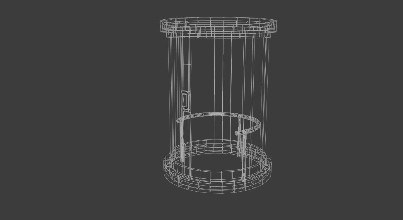 Cylindrical Elevator 3D Model 3D model | CGTrader
