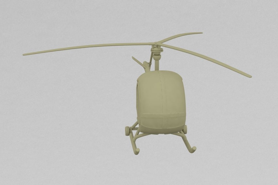 helicopter 3D model 3D printable | CGTrader