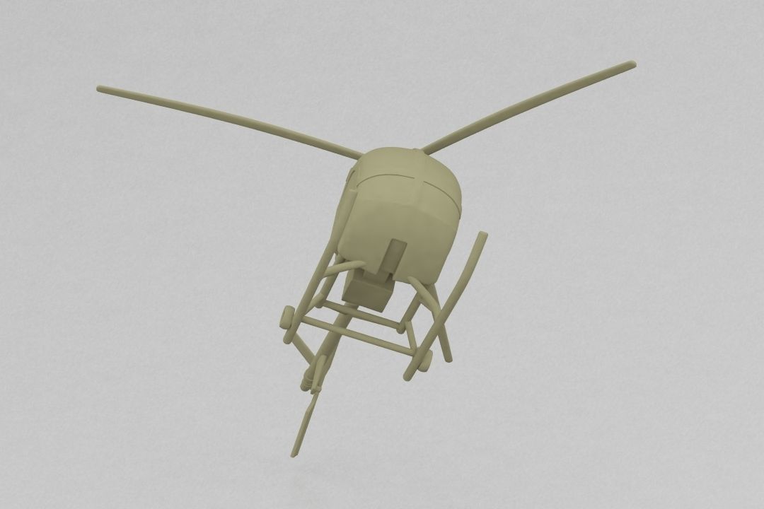 helicopter 3D model 3D printable | CGTrader