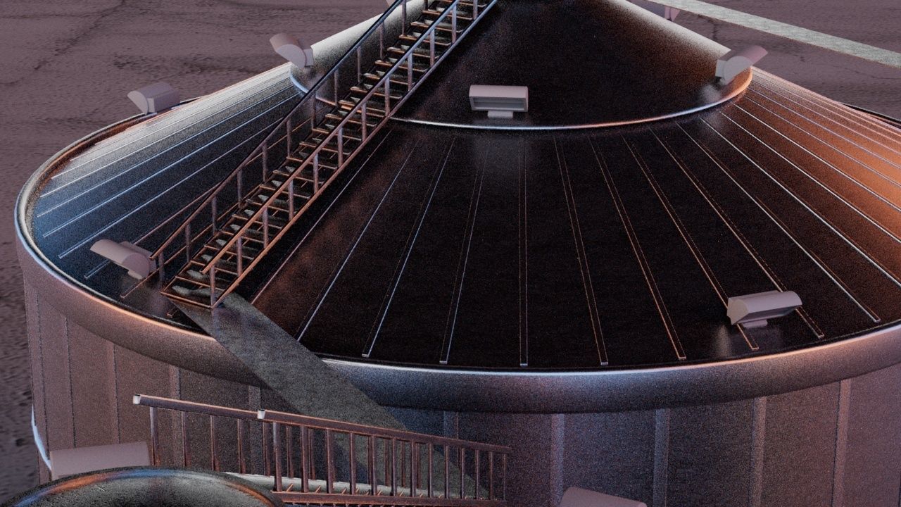 Silo or storage free 3D model | CGTrader