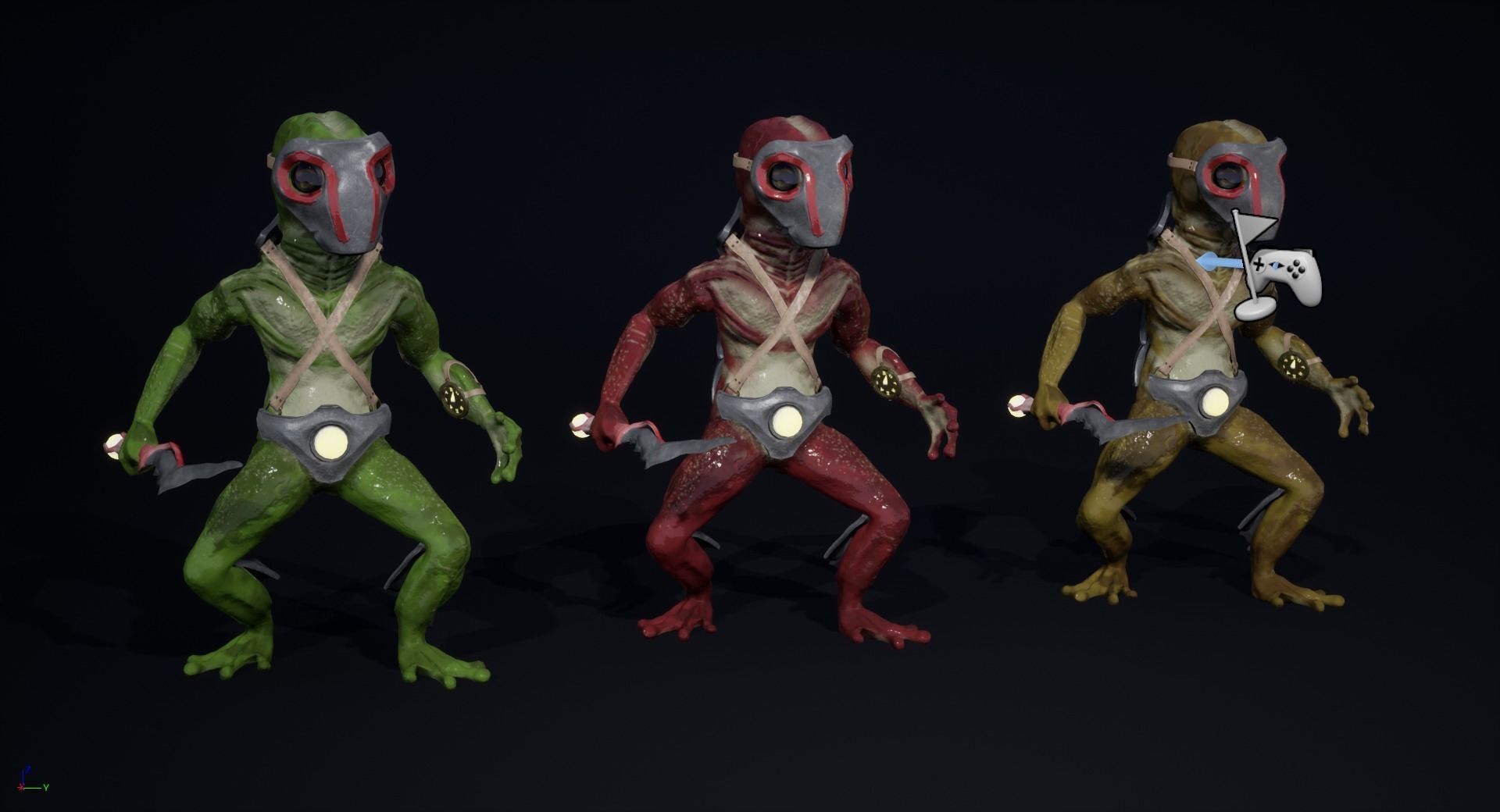 3D model Alien Toad - Game Ready VR / AR / low-poly | CGTrader