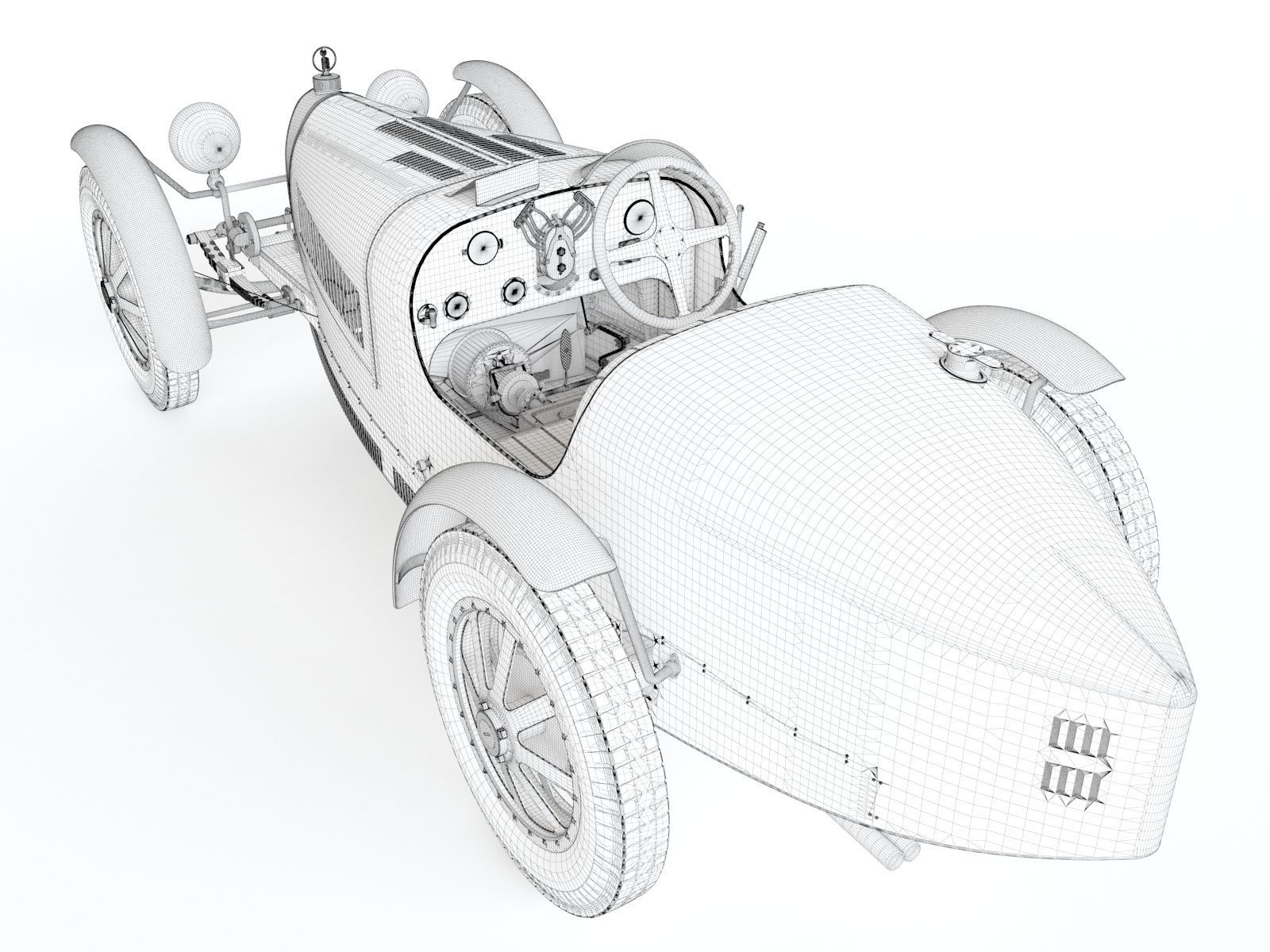 Bugatti Type 3D model | CGTrader