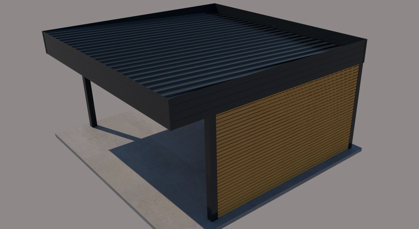 Open Garage 3D model 3D model | CGTrader