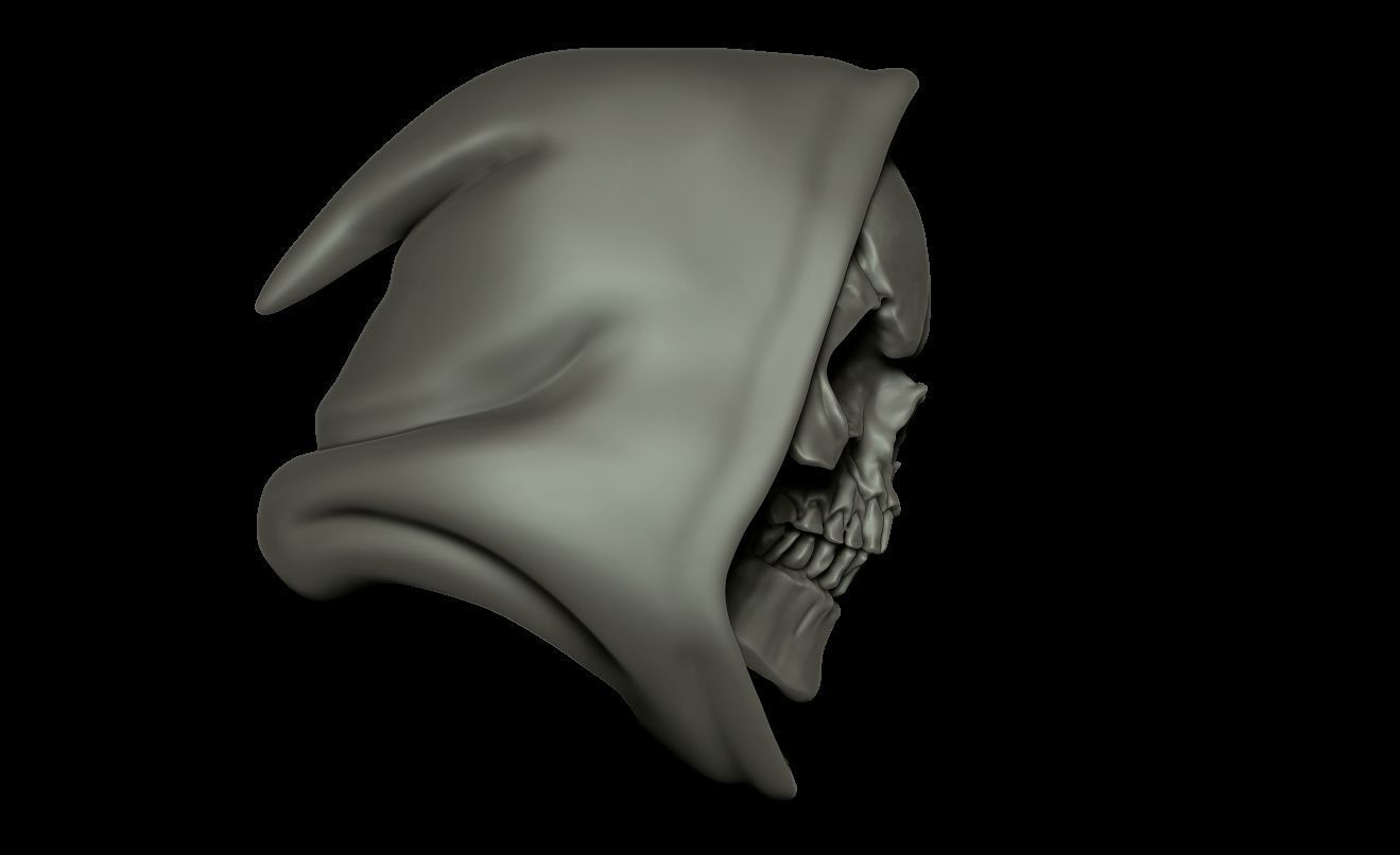 SKELETOR skull with hood 3D model 3D printable | CGTrader