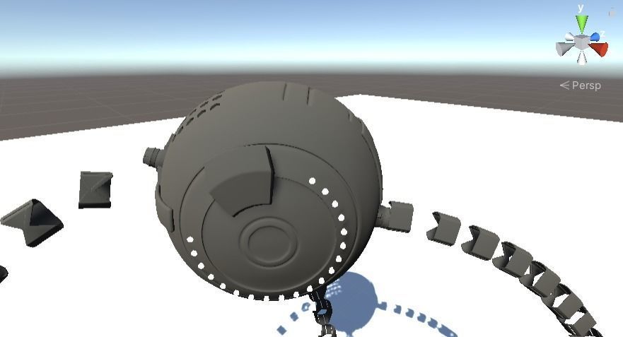 Magnetic IK Robot 3D model rigged | CGTrader