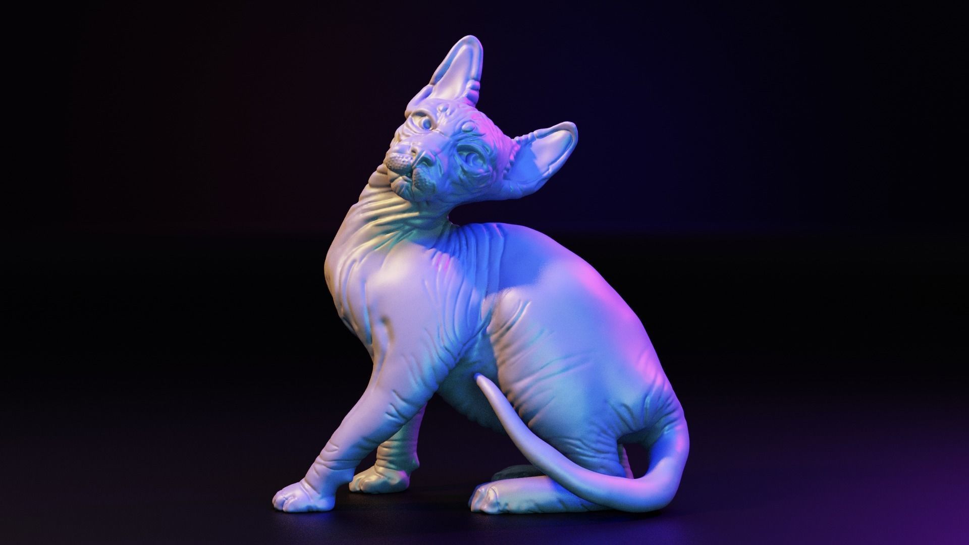 figurine of the sphinx 3D model 3D printable | CGTrader