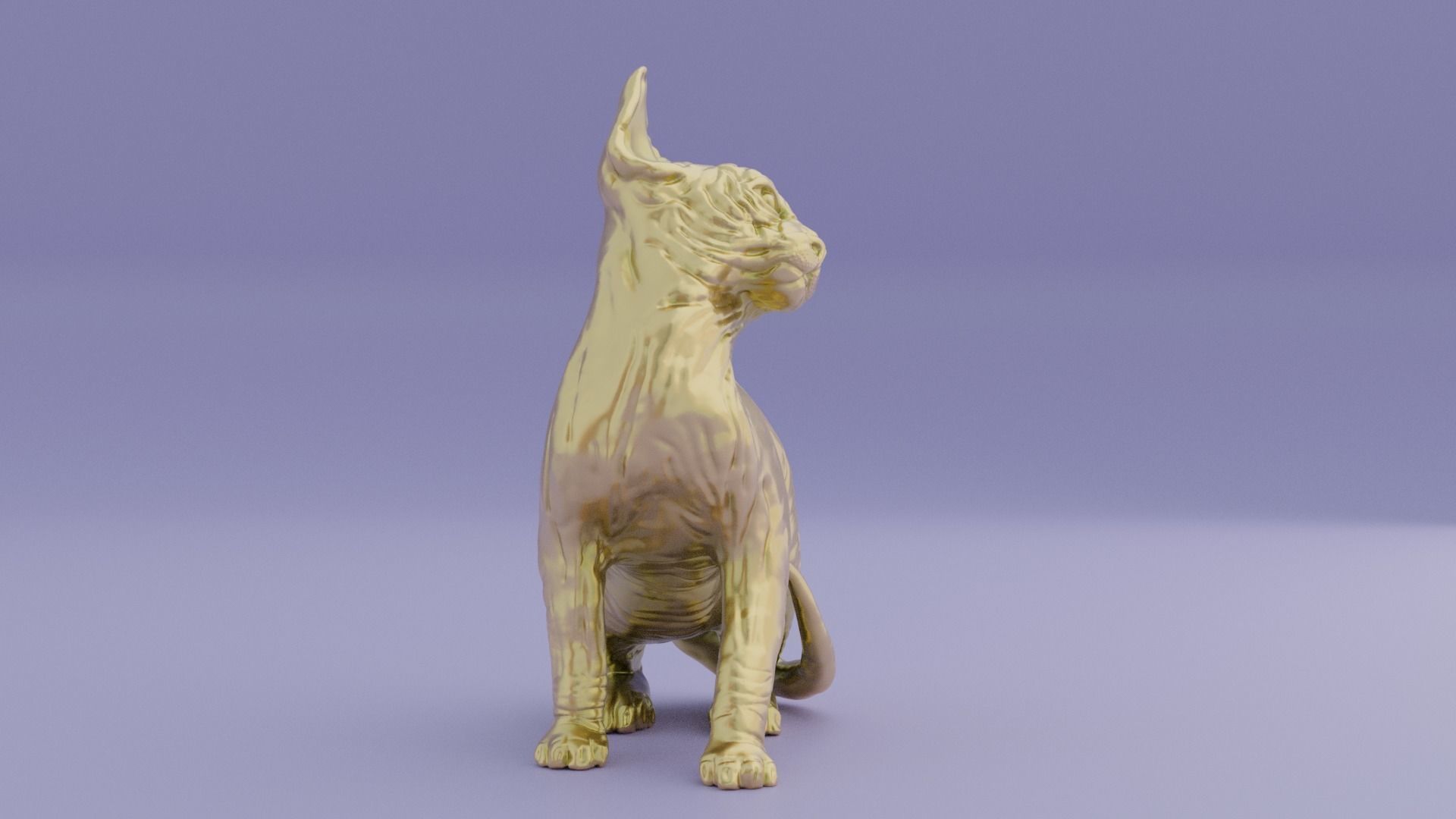 figurine of the sphinx 3D model 3D printable | CGTrader