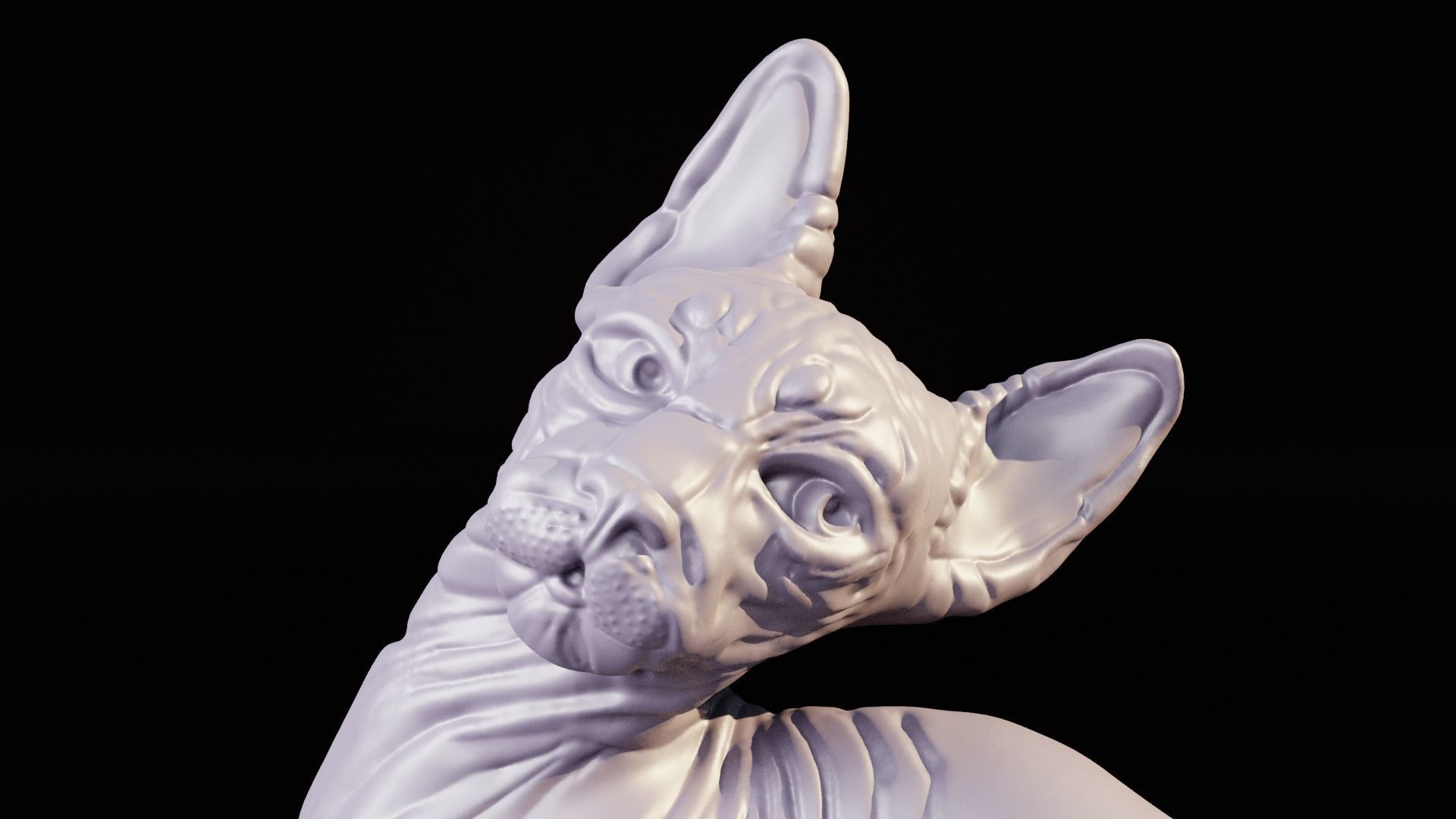 figurine of the sphinx 3D model 3D printable | CGTrader