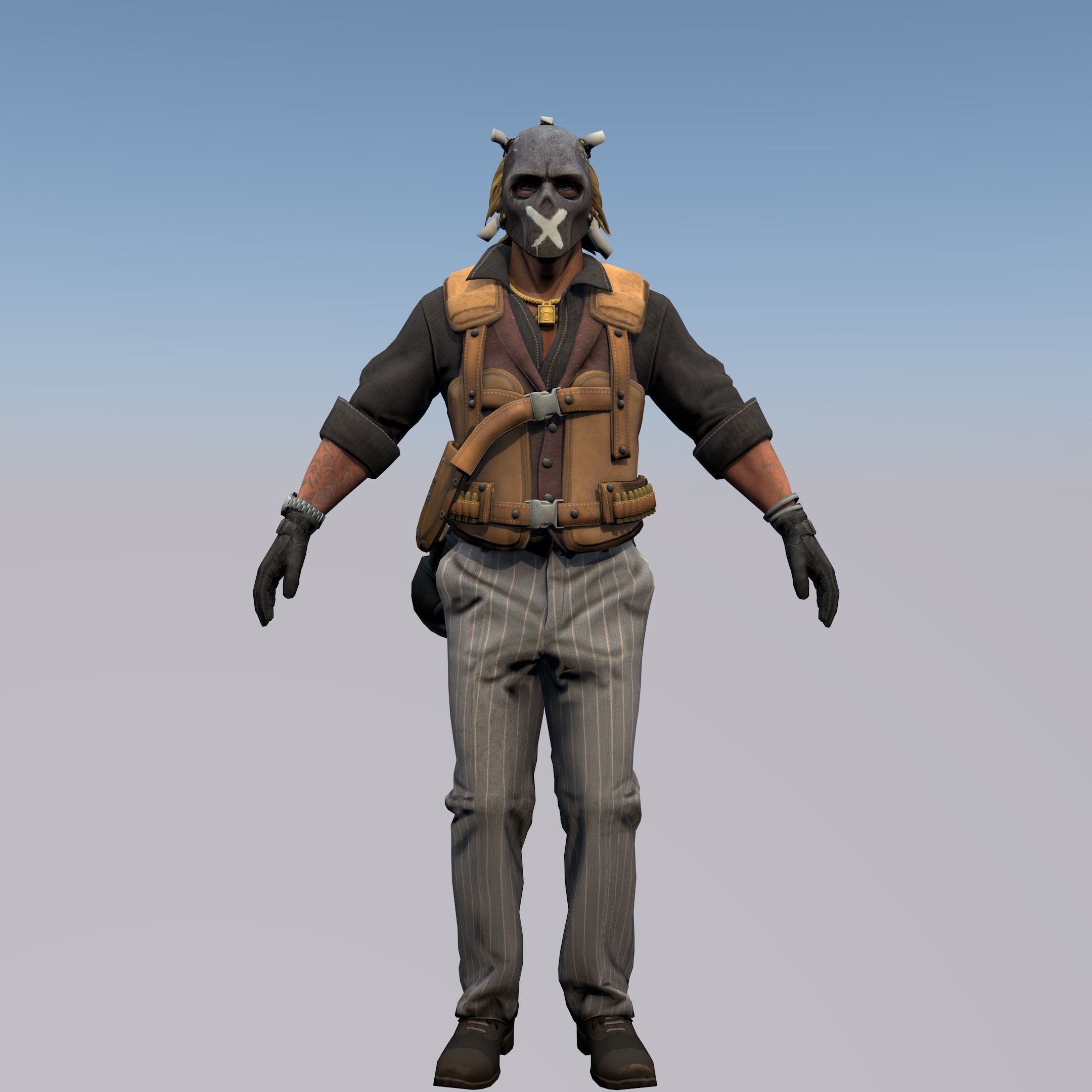 Agent from the game CSGO Sir Darryl Professionals 3D model | CGTrader