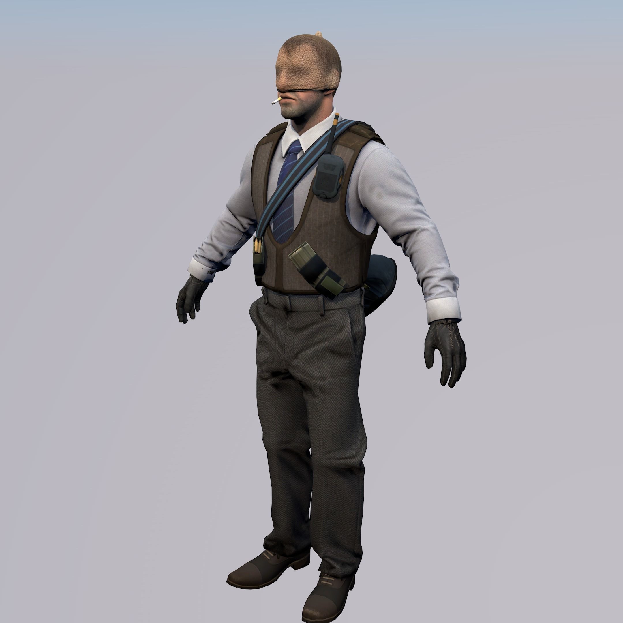Agent from the game CSGO Number K Professionals 3D model | CGTrader