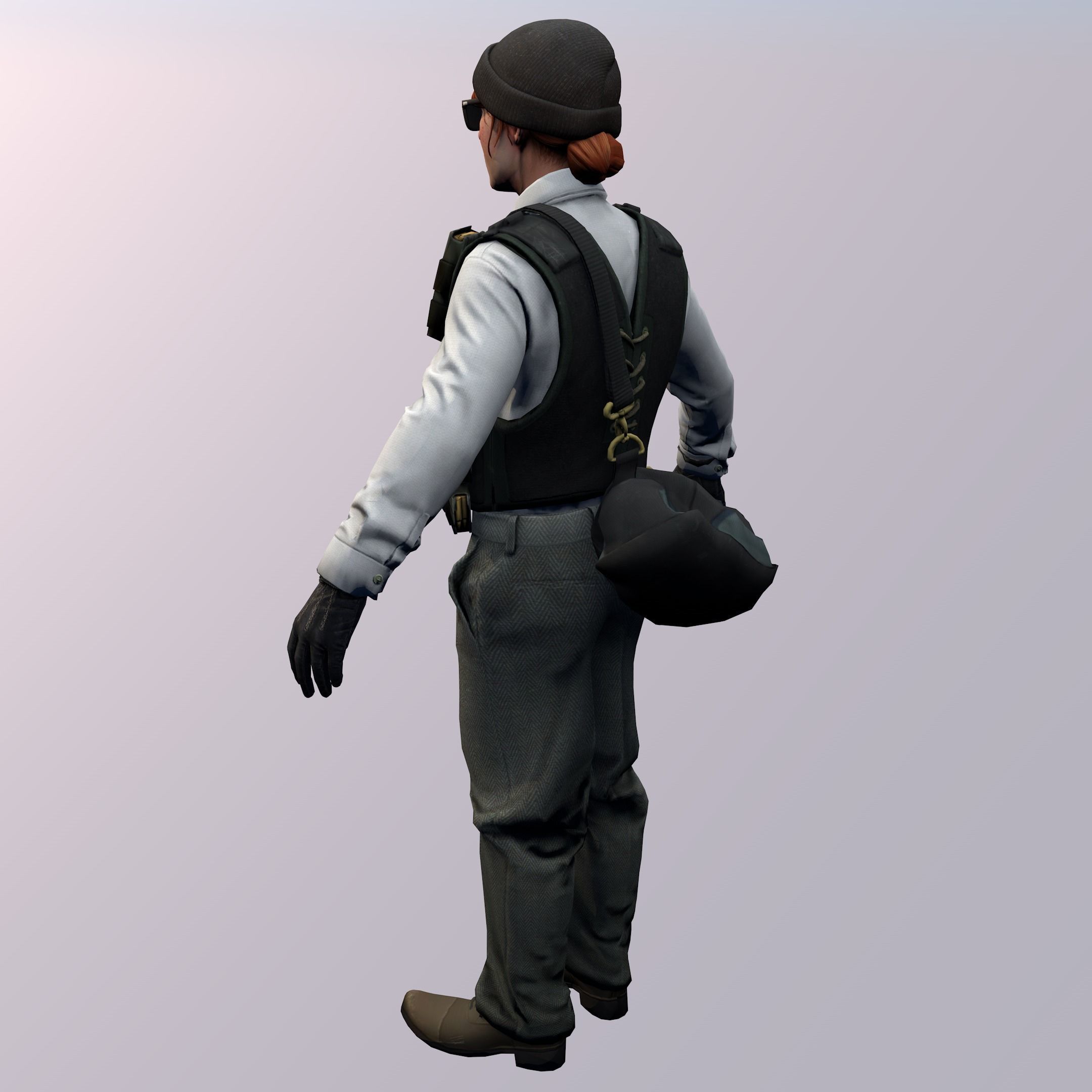 Agent from the game CSGO Runaway Sally The Professionals 3D model ...