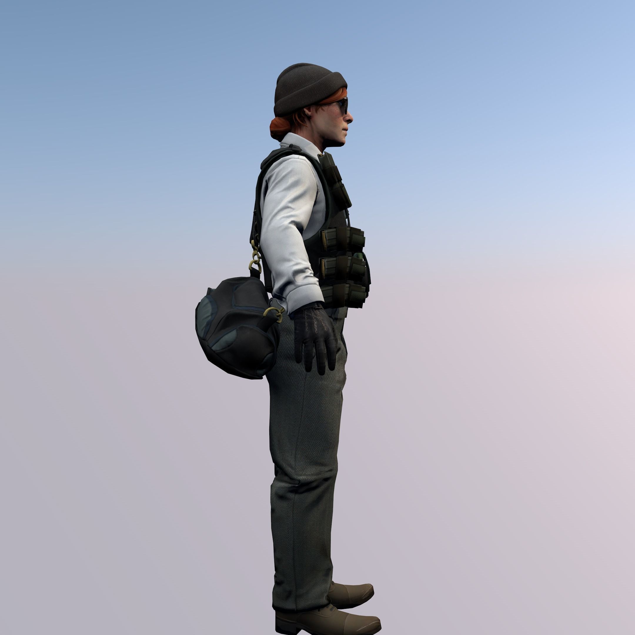 Agent from the game CSGO Runaway Sally The Professionals 3D model ...
