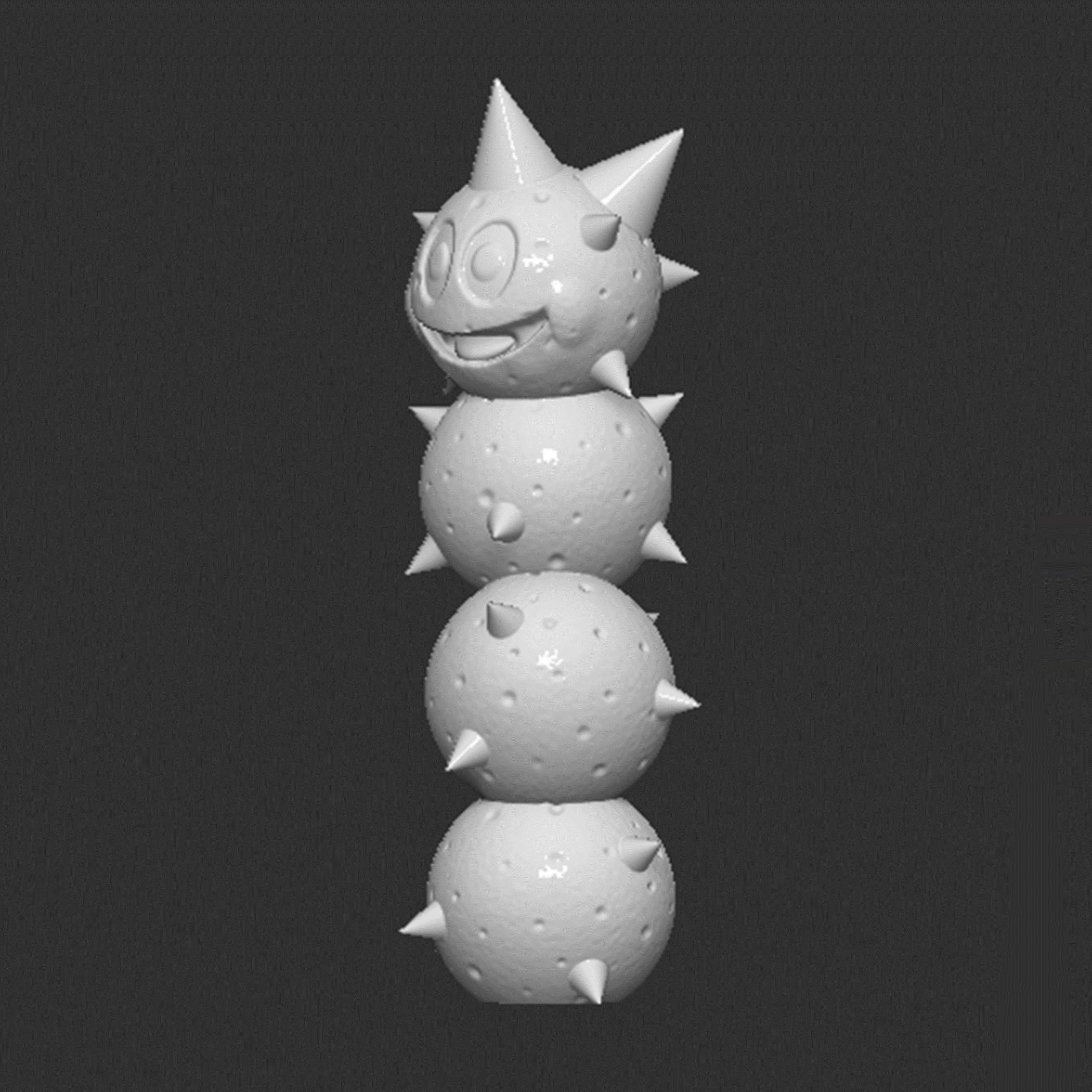 Pokey Mario Enemy 3D model 3D printable | CGTrader