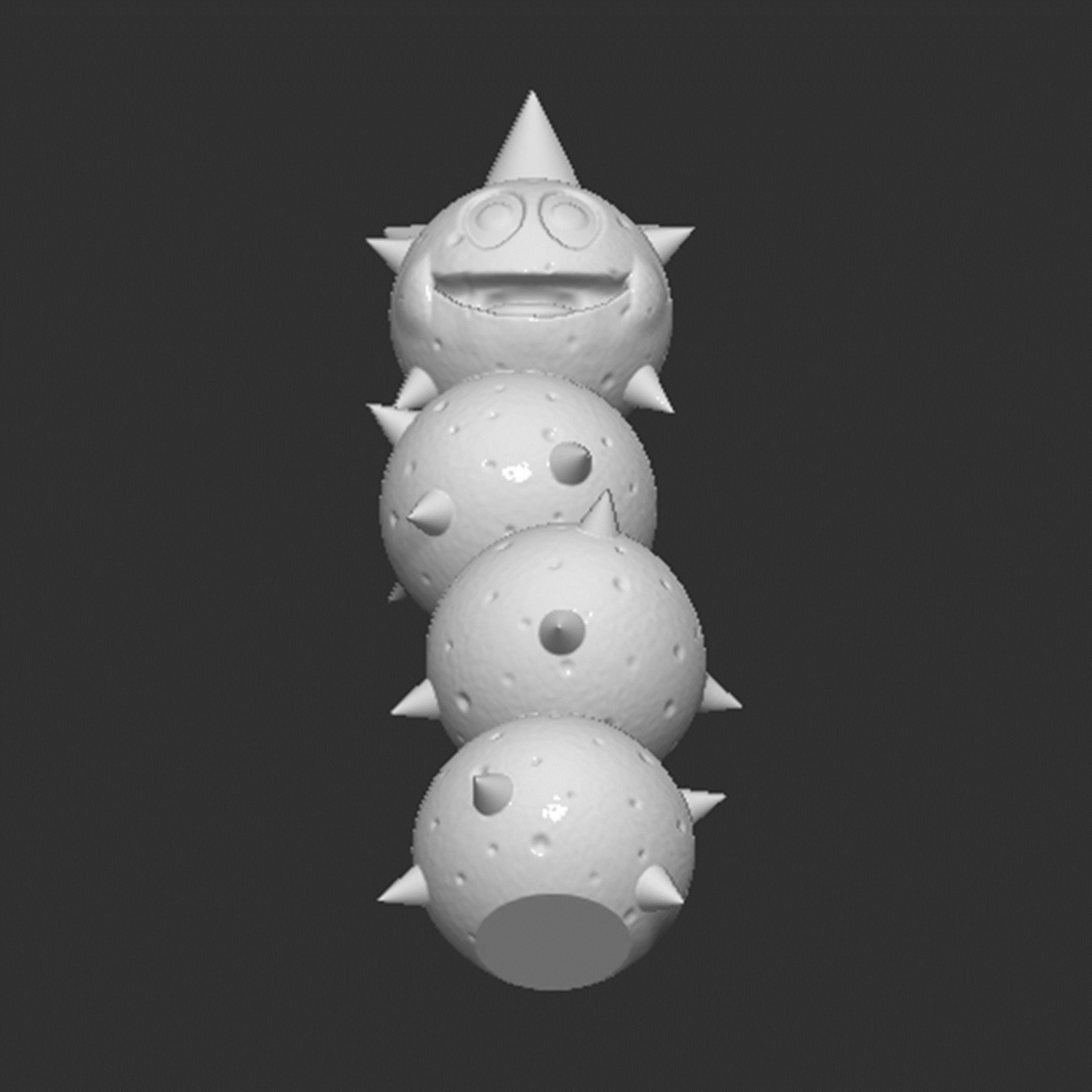 Pokey Mario Enemy 3D model 3D printable | CGTrader