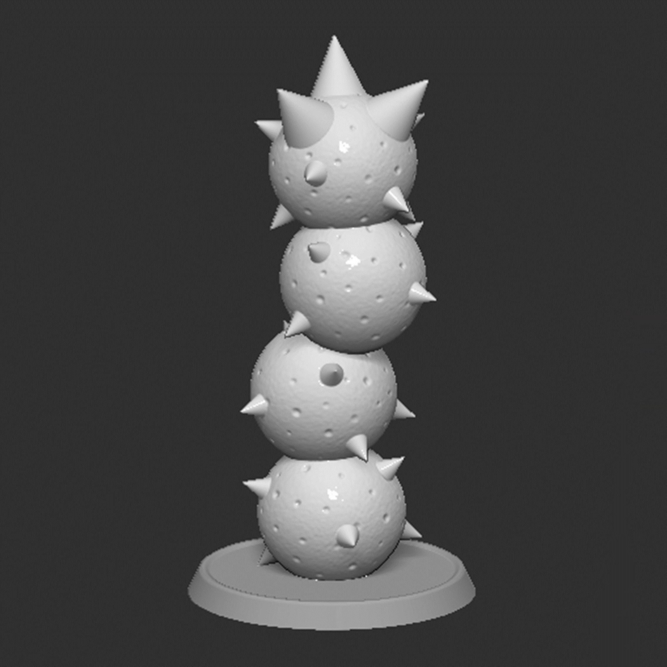 Pokey Mario Enemy Based 3D model 3D printable | CGTrader