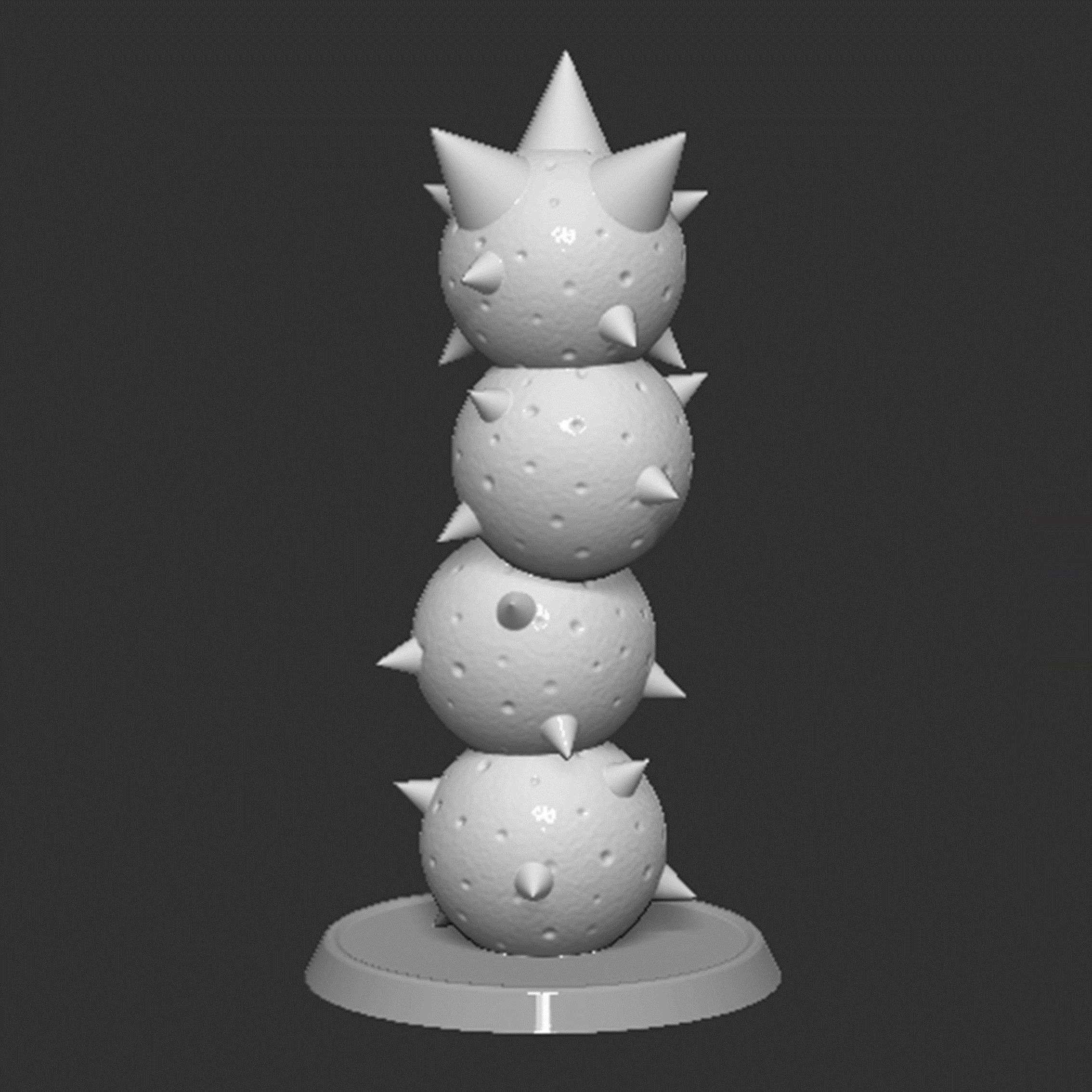 Pokey Mario Enemy Based 3D model 3D printable | CGTrader