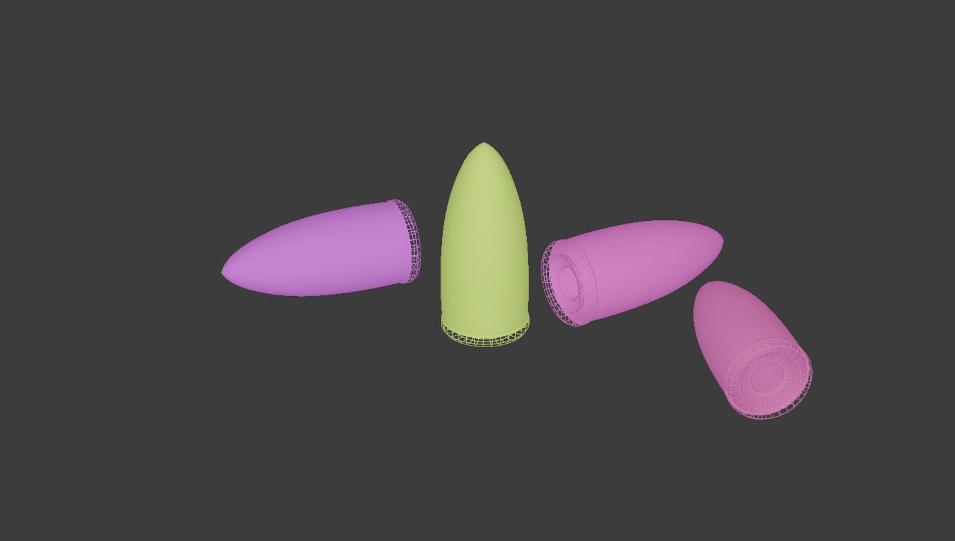 Mechanical Gun Bullets 3D model 3D model | CGTrader