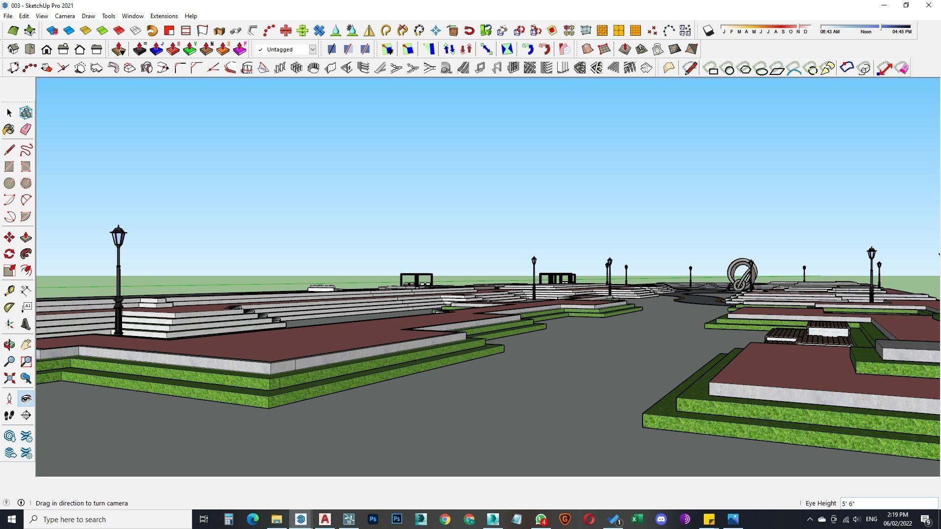 Master plan of landscape garden urban landscape 3D model | CGTrader