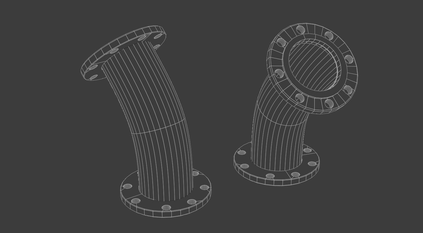 Mechanical Elbow Pipe 3D Model 3D model | CGTrader