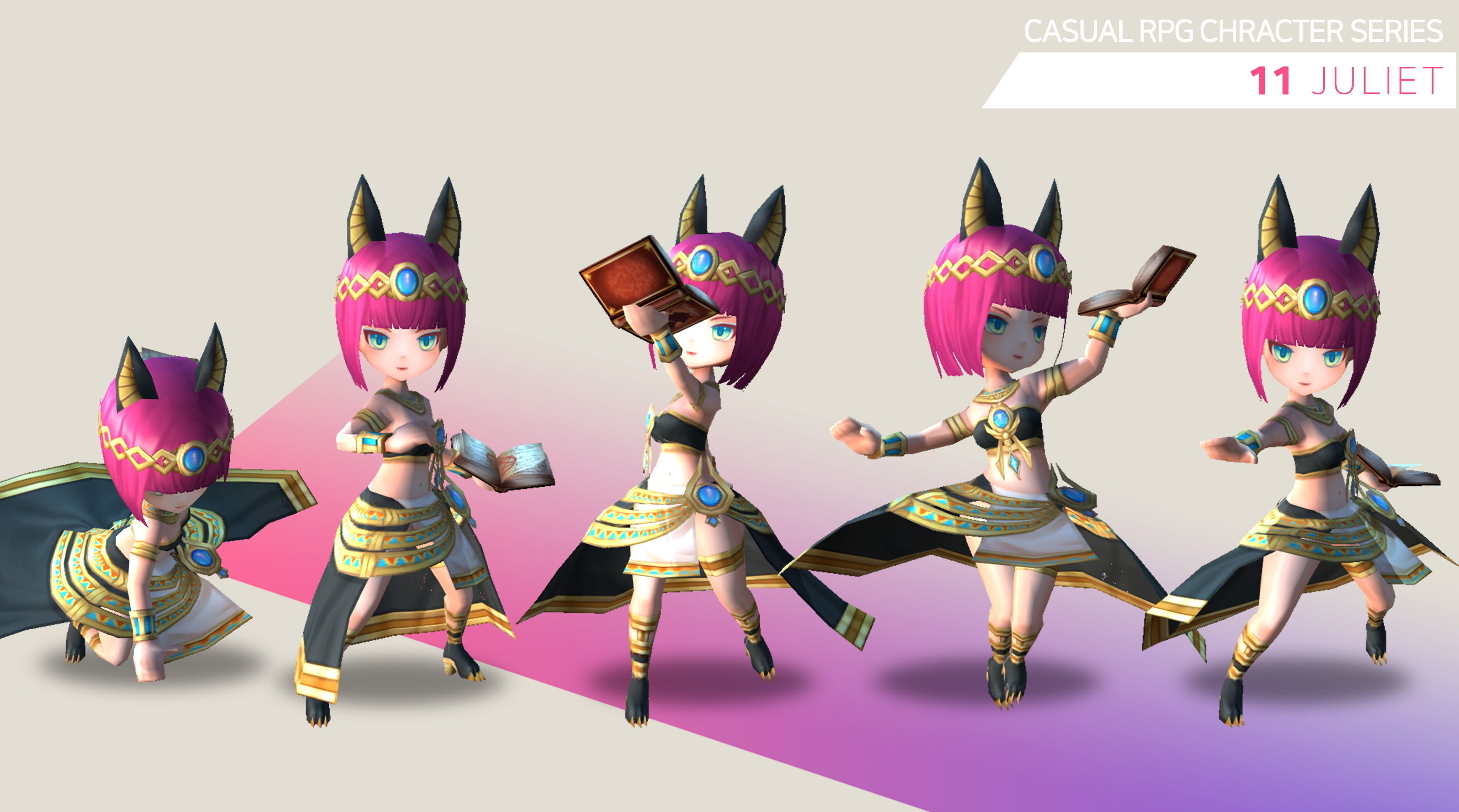 3d Model Casual Rpg Character 11 Juliet Vr Ar Low Poly Cgtrader