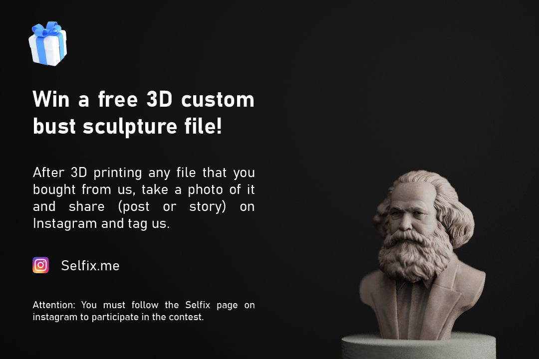 Karl Marx 3D printable sculpture 3D model 3D printable | CGTrader
