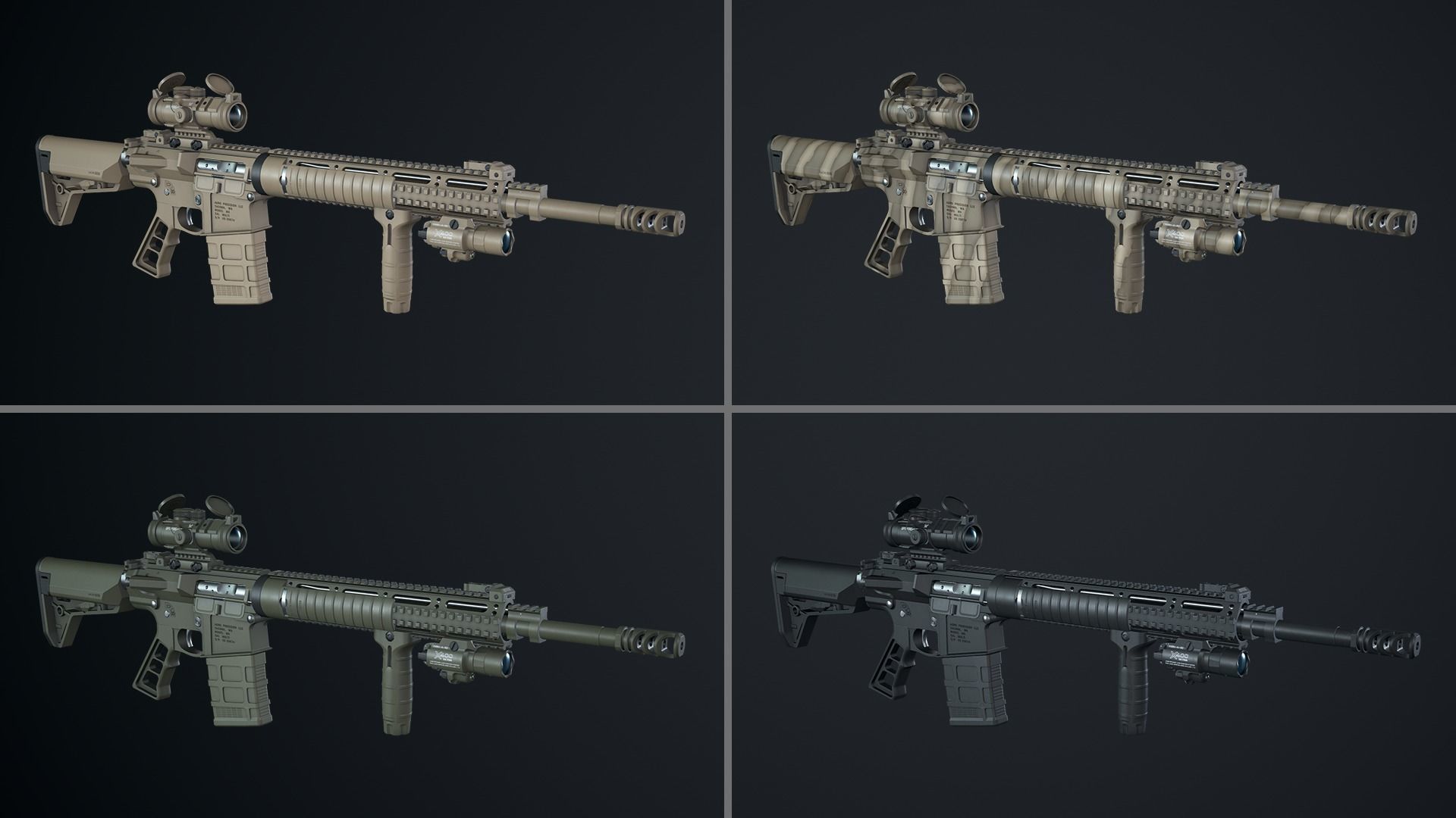 3D model AR-10 Custom-04 VR / AR / low-poly | CGTrader