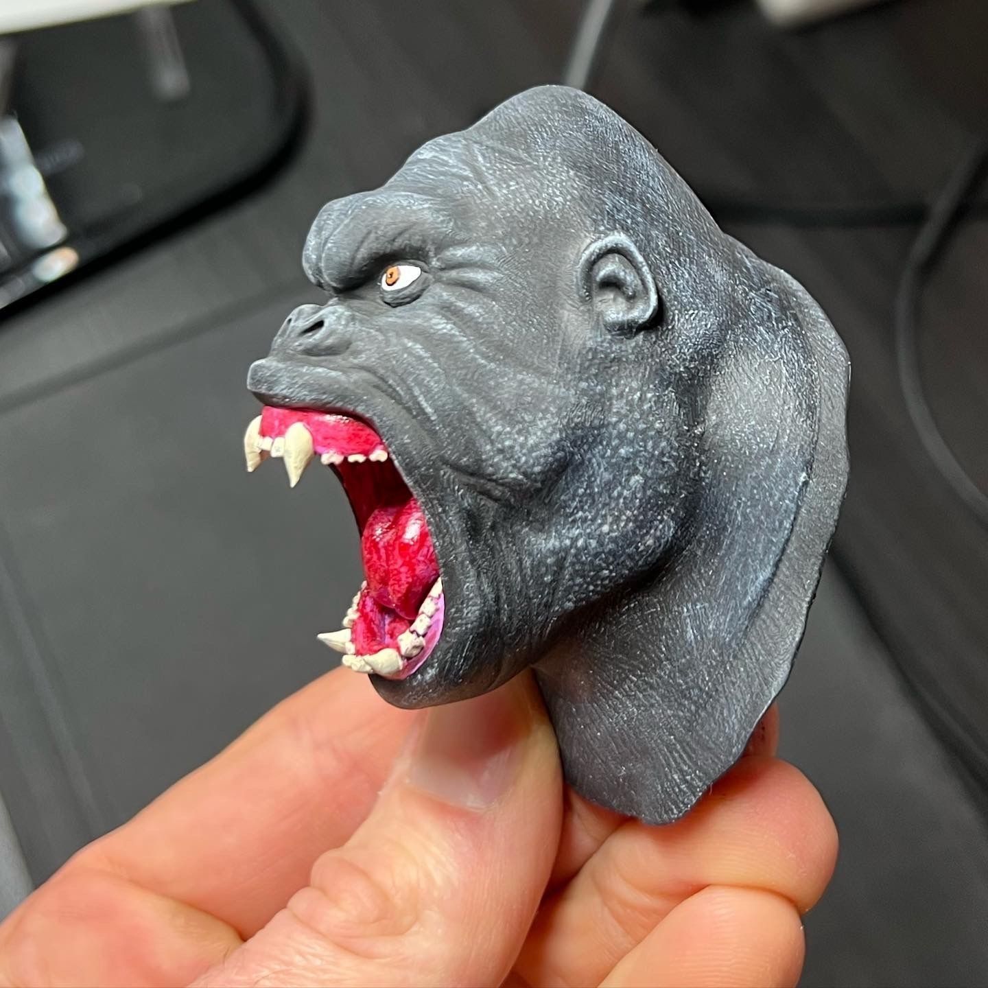 Gorilla Head 3D model 3D printable | CGTrader