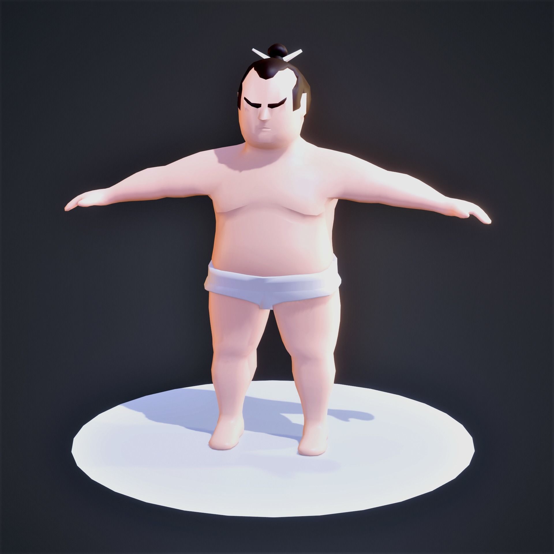 3D model Sumo Wrestler - Low Poly VR / AR / low-poly | CGTrader