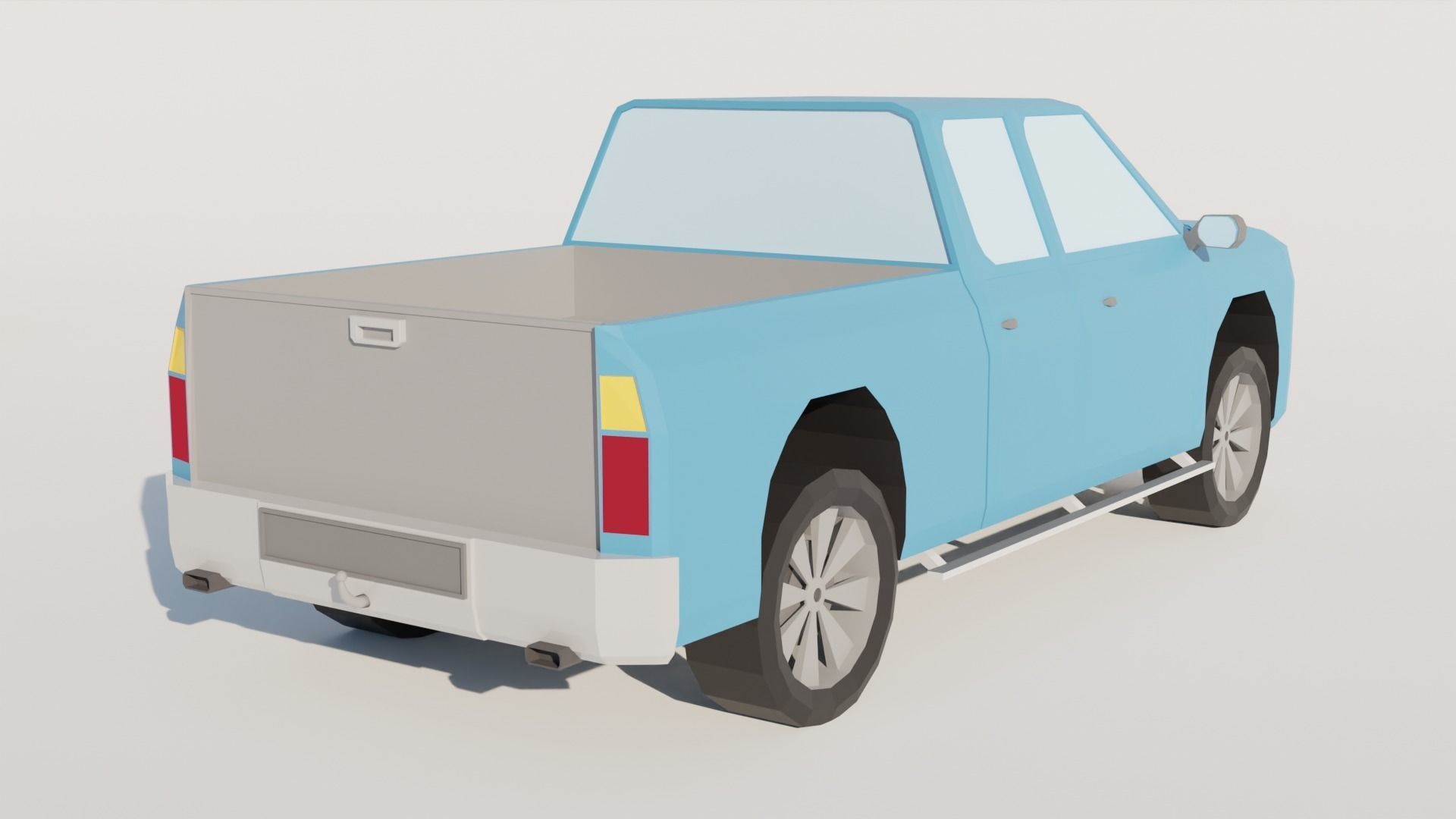 Low Poly Pick-up Truck free VR / AR / low-poly 3D model | CGTrader