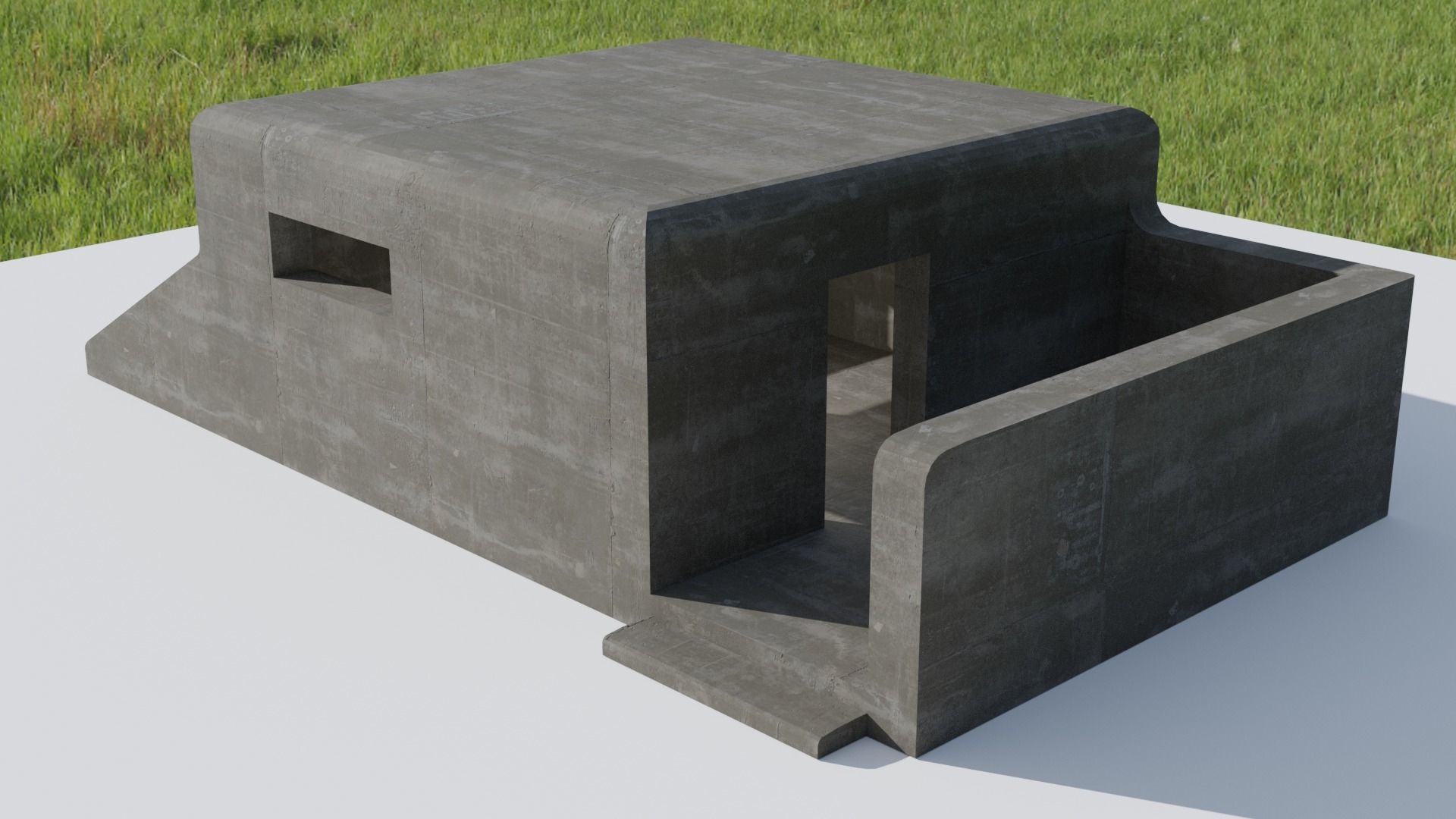 3D model WW2 Bunker VR / AR / low-poly | CGTrader