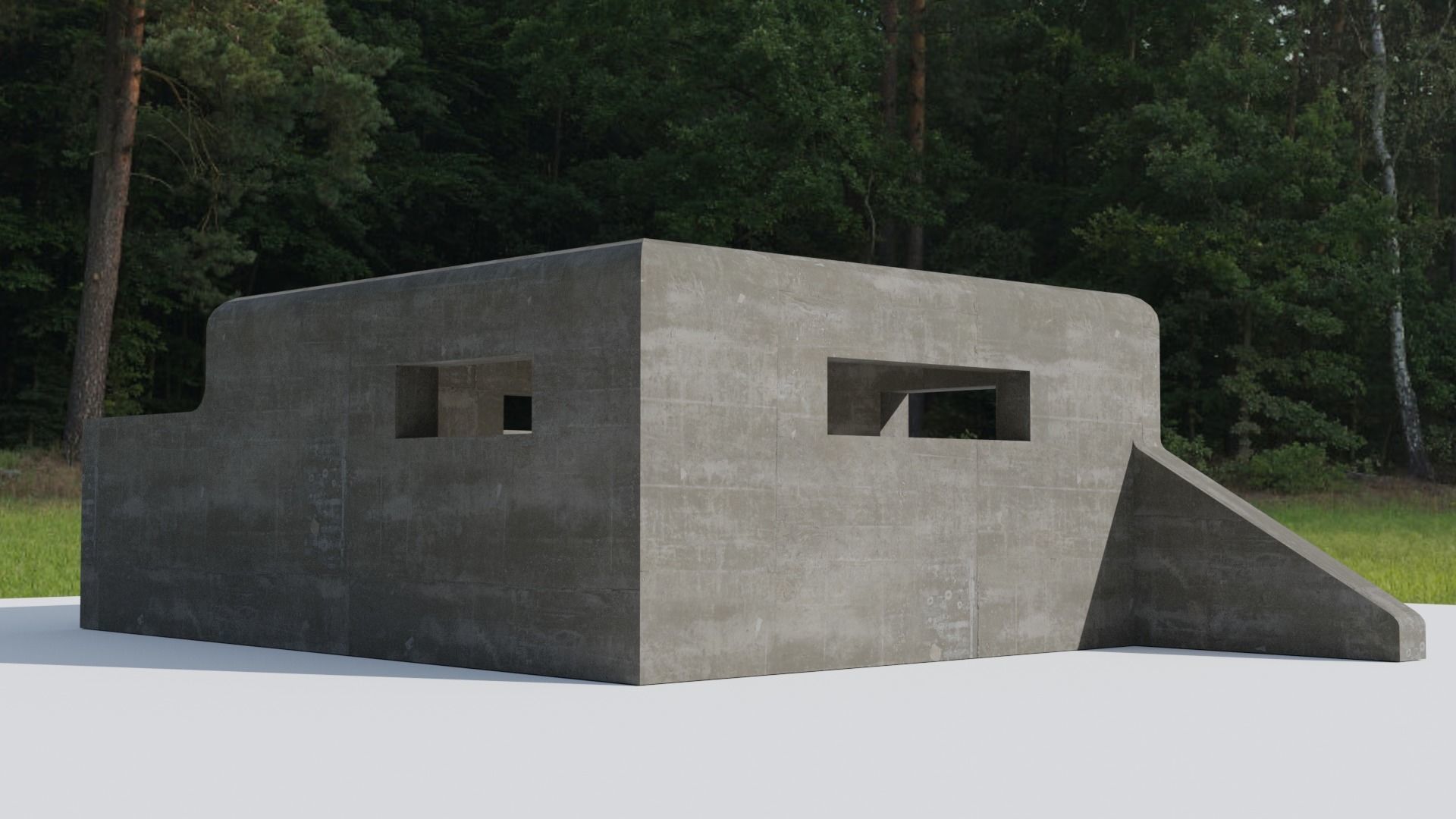 3D model WW2 Bunker VR / AR / low-poly | CGTrader
