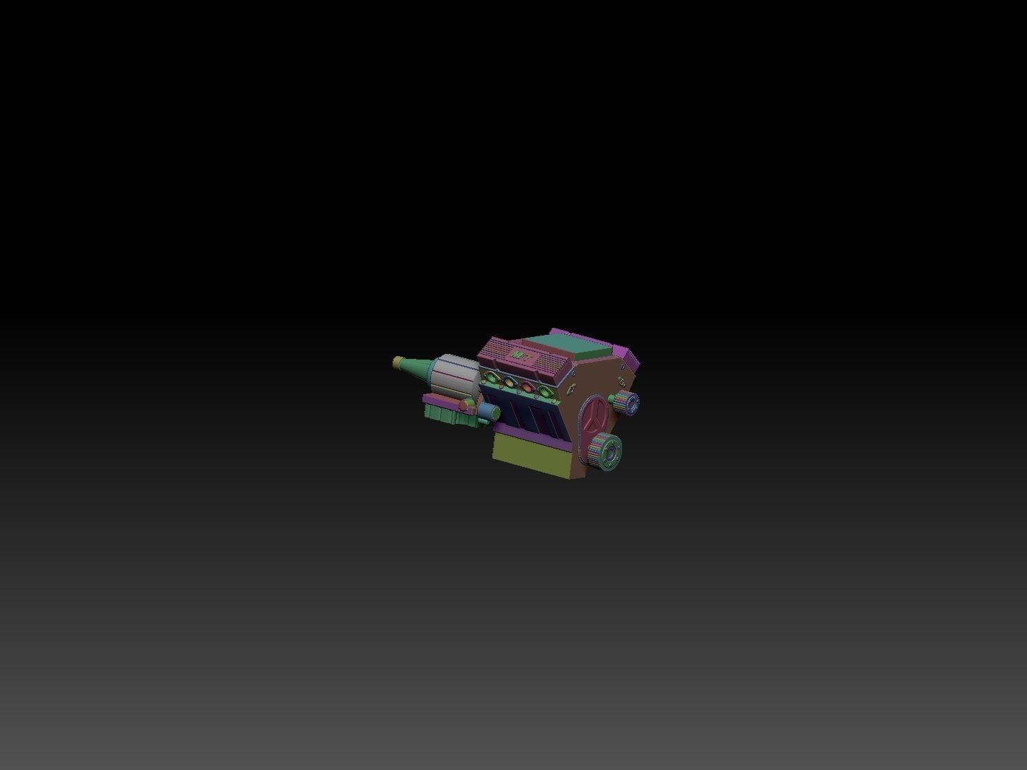 1-24 scale engine 3D model 3D printable | CGTrader